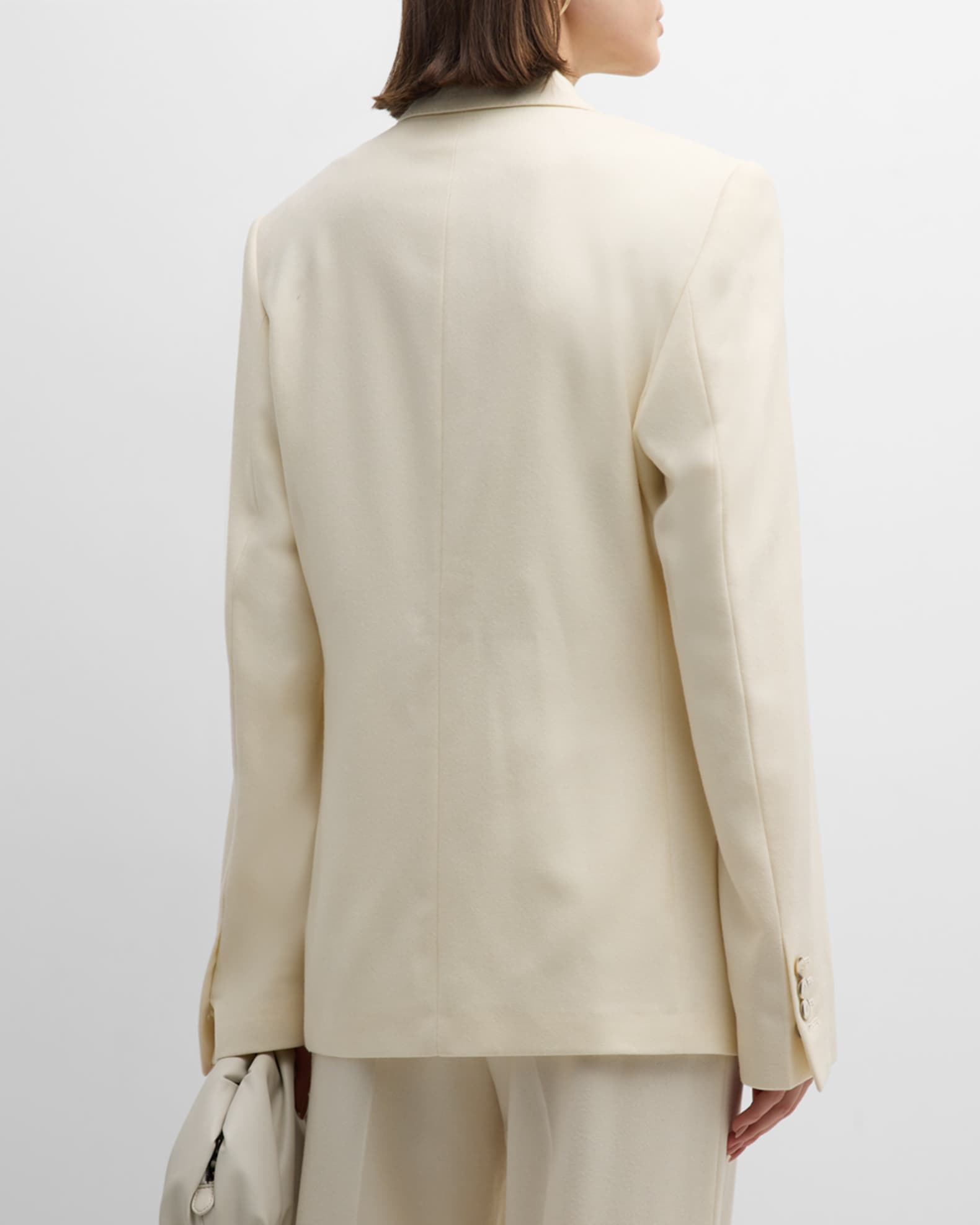 BITE Studios Ecole Flannel Single-Breasted Blazer Jacket | Neiman Marcus