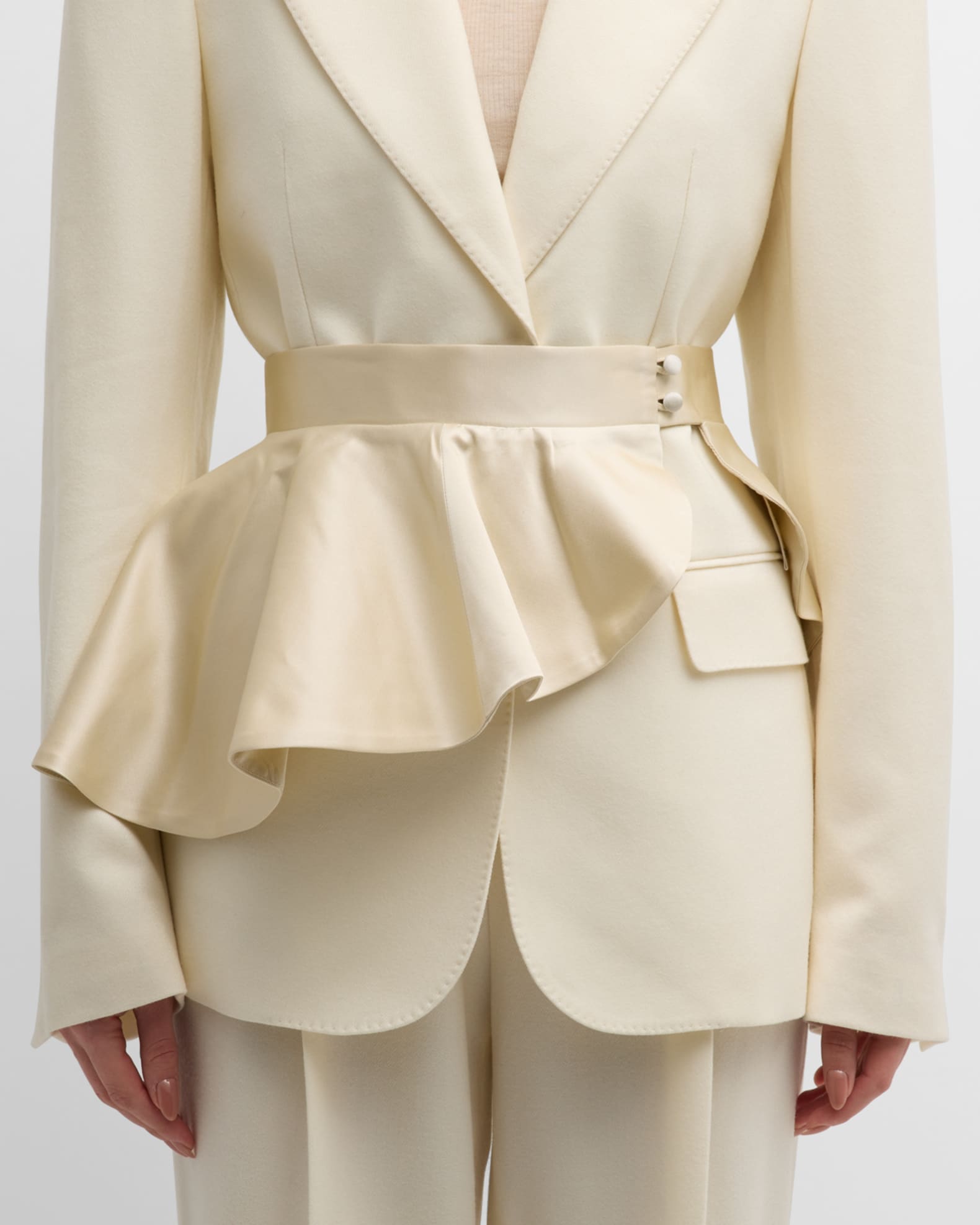 BITE Studios Satin Petal Belt | Neiman Marcus