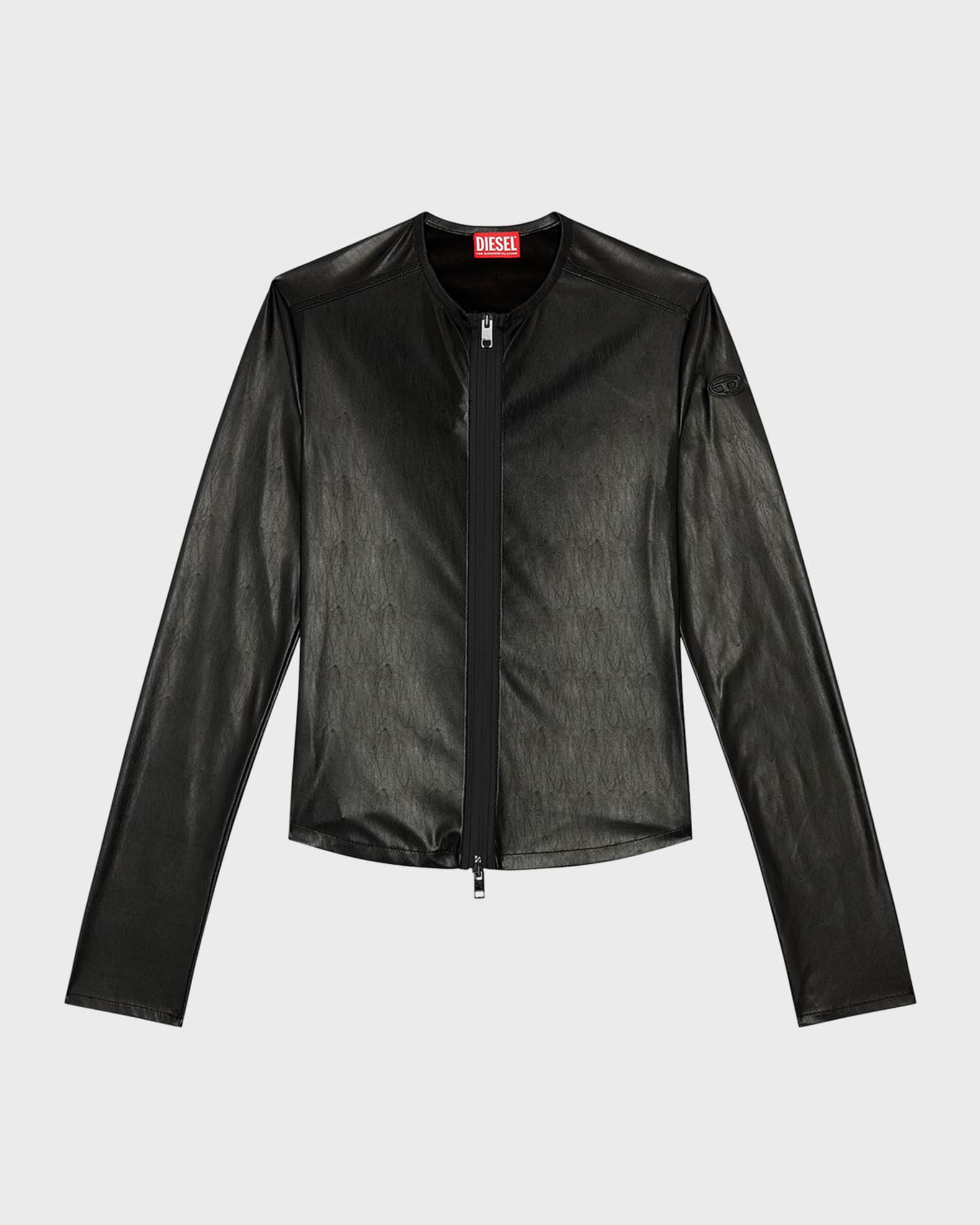 Diesel Men's S-Nes Full-Zip Second Skin Shirt | Neiman Marcus