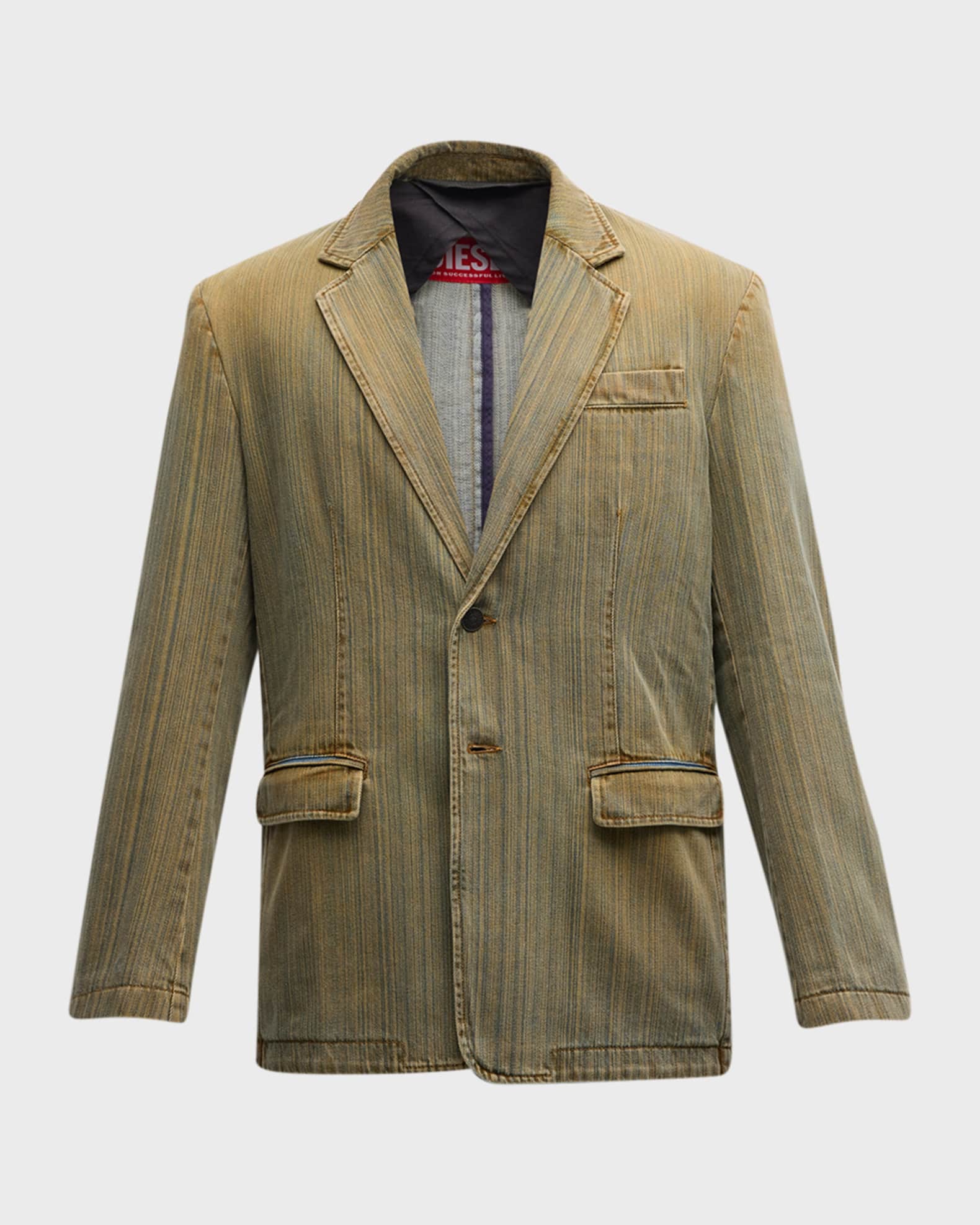 Diesel Men's Heat-Sealed Denim Jacket | Neiman Marcus