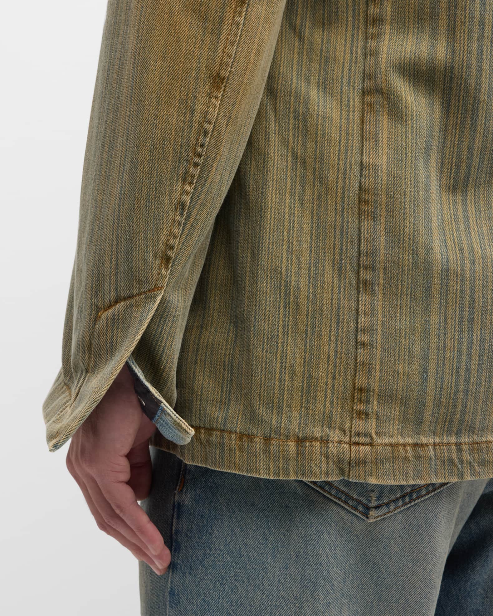 Diesel Men's Heat-Sealed Denim Jacket | Neiman Marcus