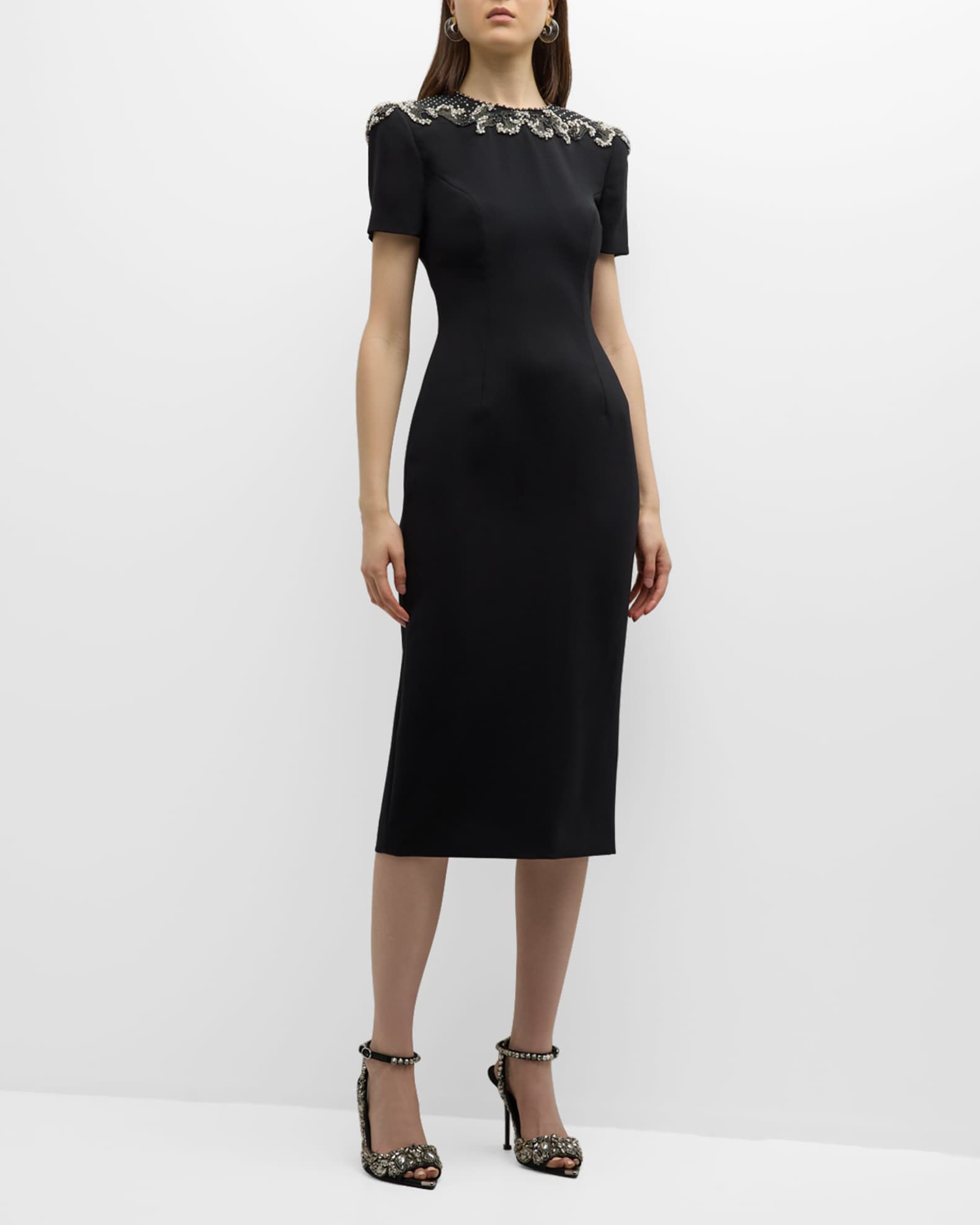 Jenny Packham Lana Embellished Sheath Dress | Neiman Marcus