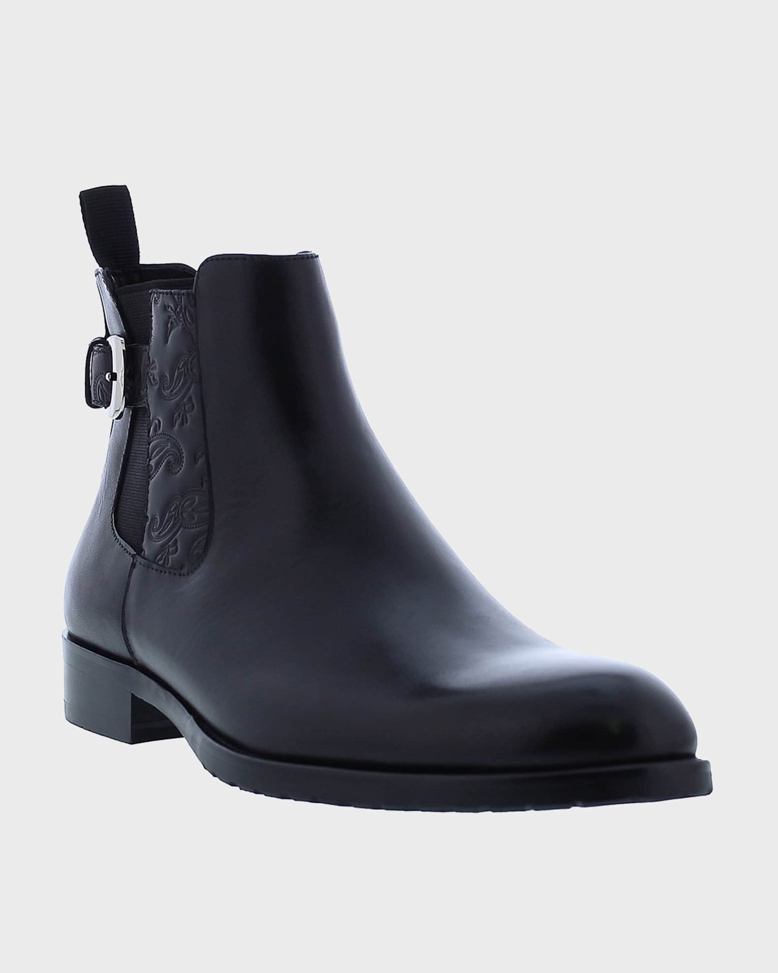 Robert Graham Men's Arno Leather Chelsea Boots | Neiman Marcus