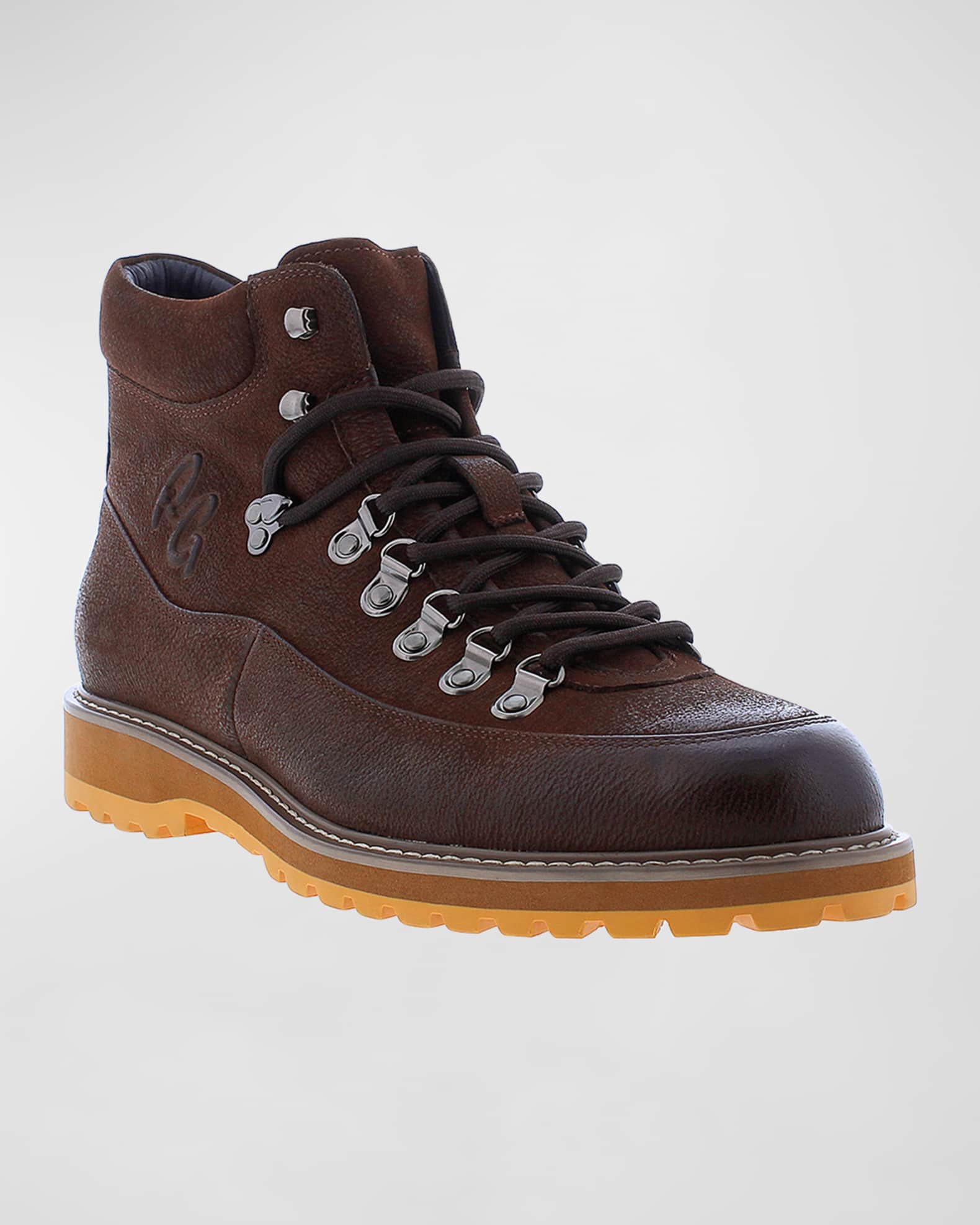 Robert Graham Men's Sultan Leather Hiking Boots | Neiman Marcus