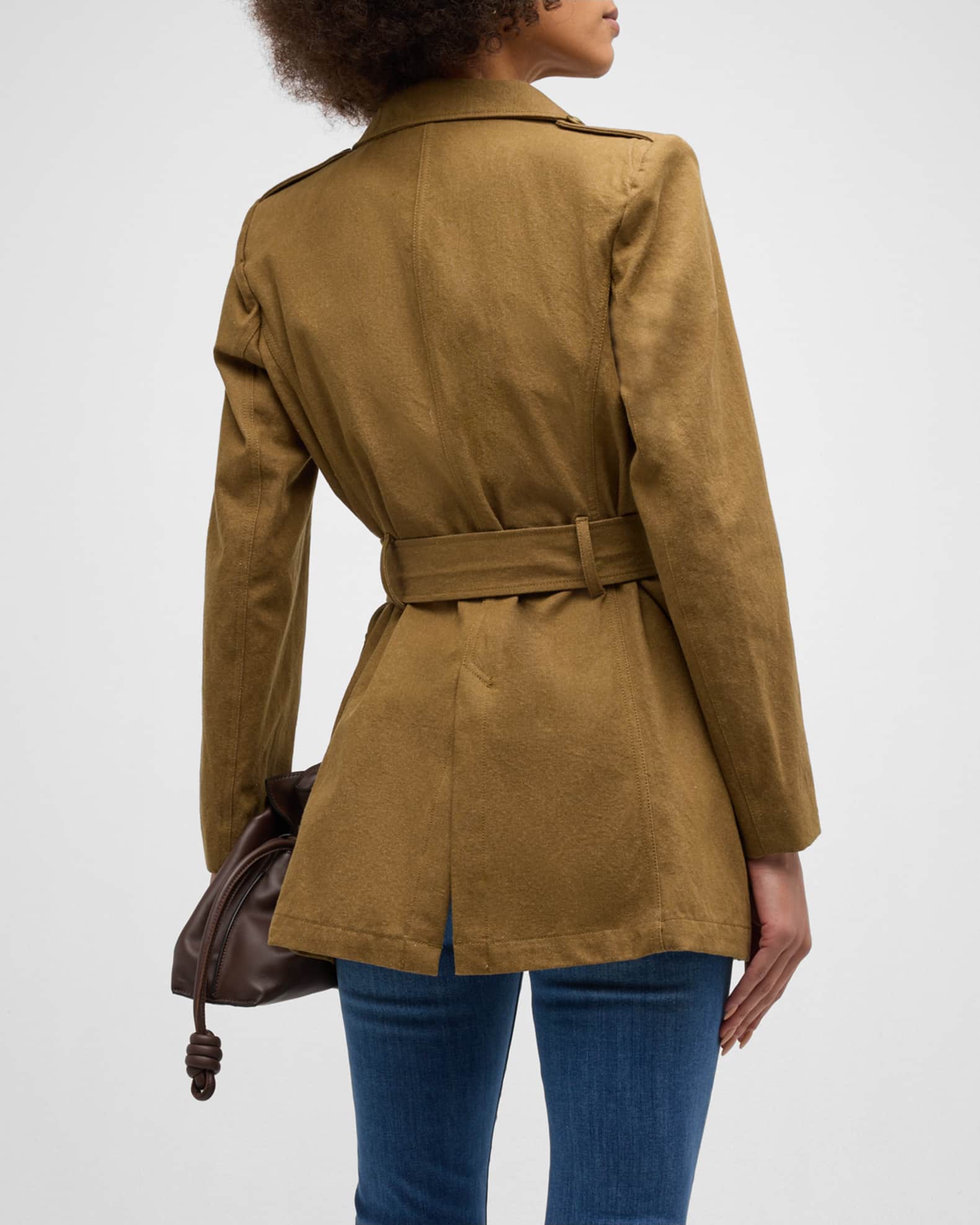 FRAME Safari Belted Jacket | Neiman Marcus