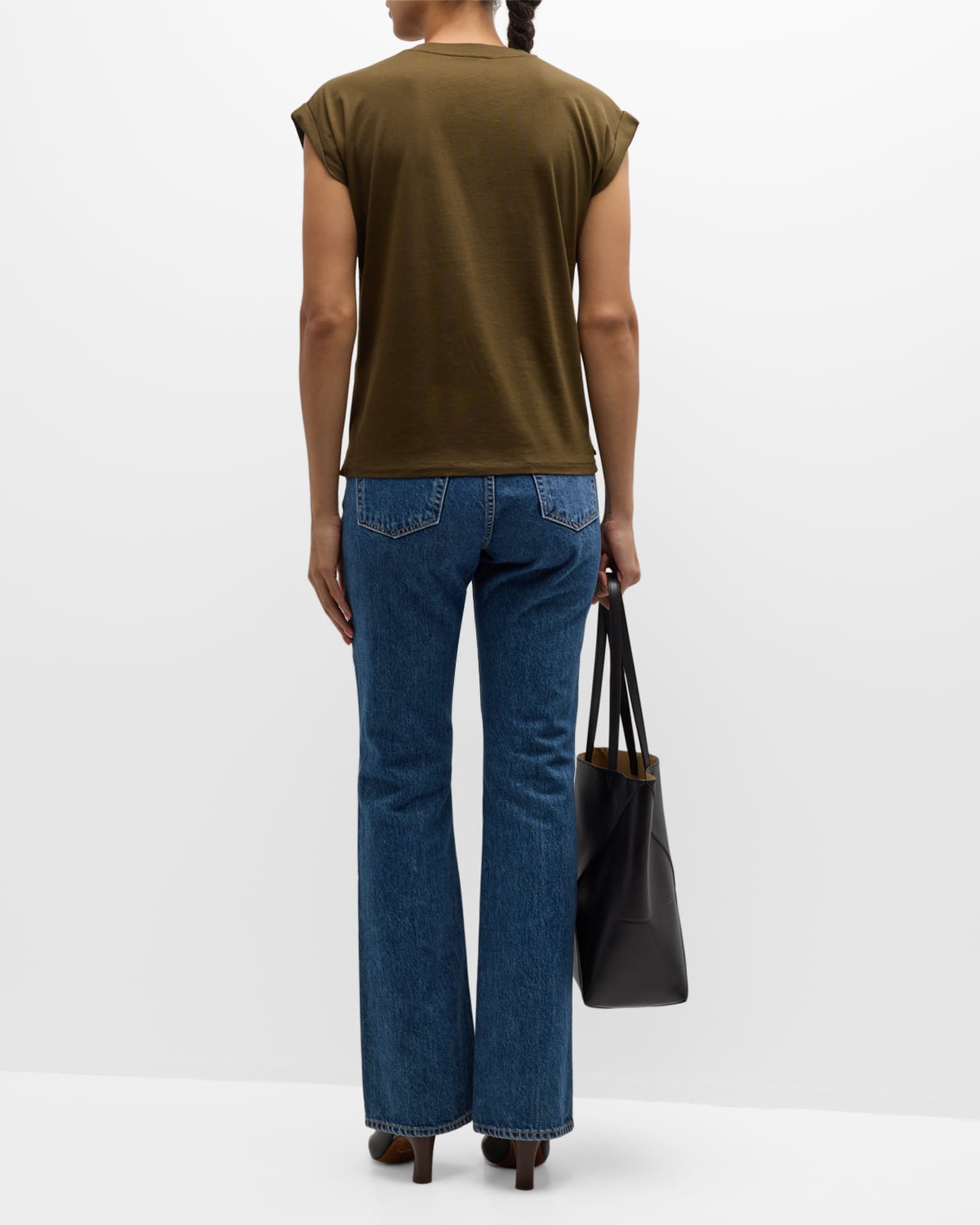 FRAME Easy V-Neck Tee | Neiman Marcus
