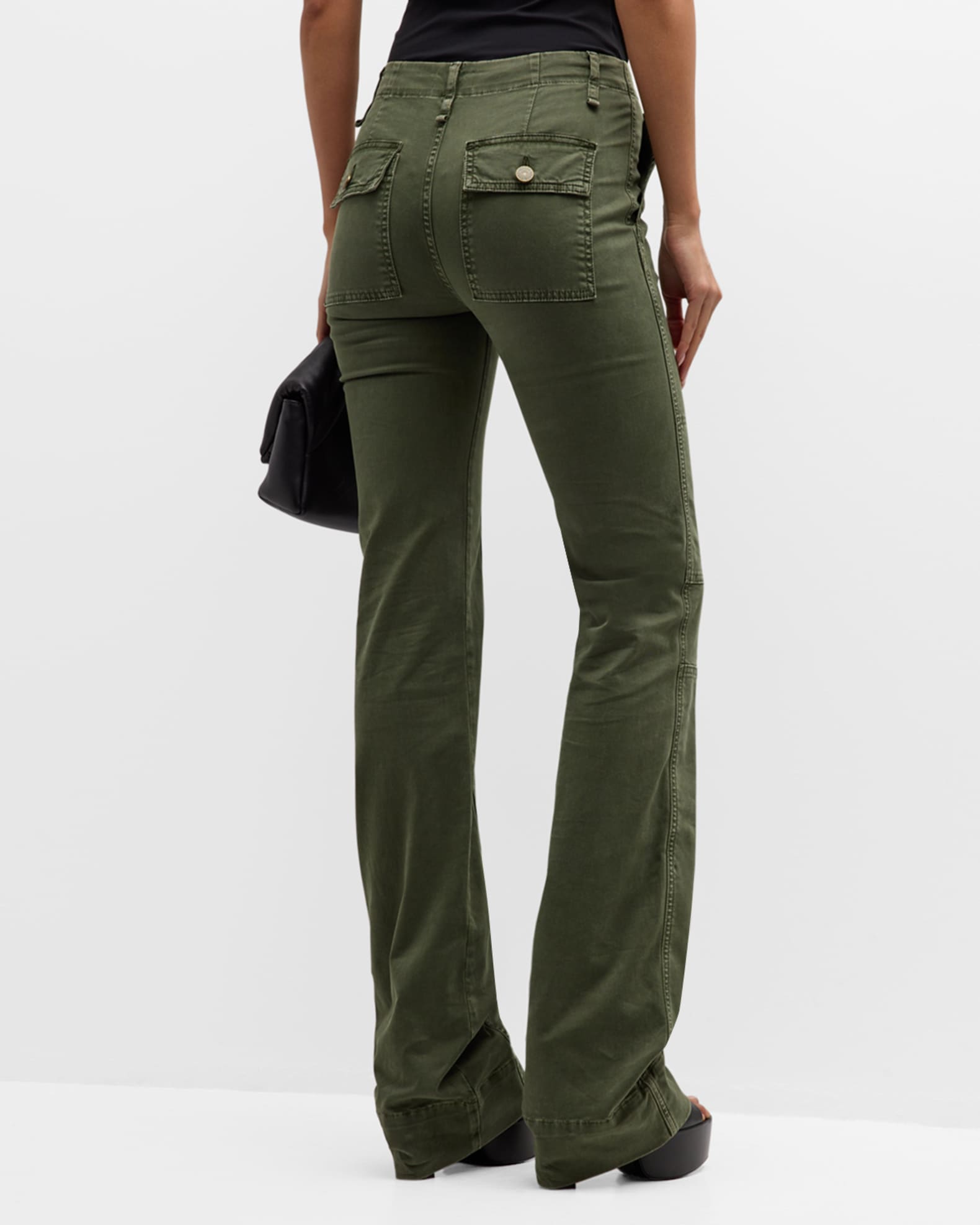 FRAME The Utility Slim Stacked Jeans | Neiman Marcus