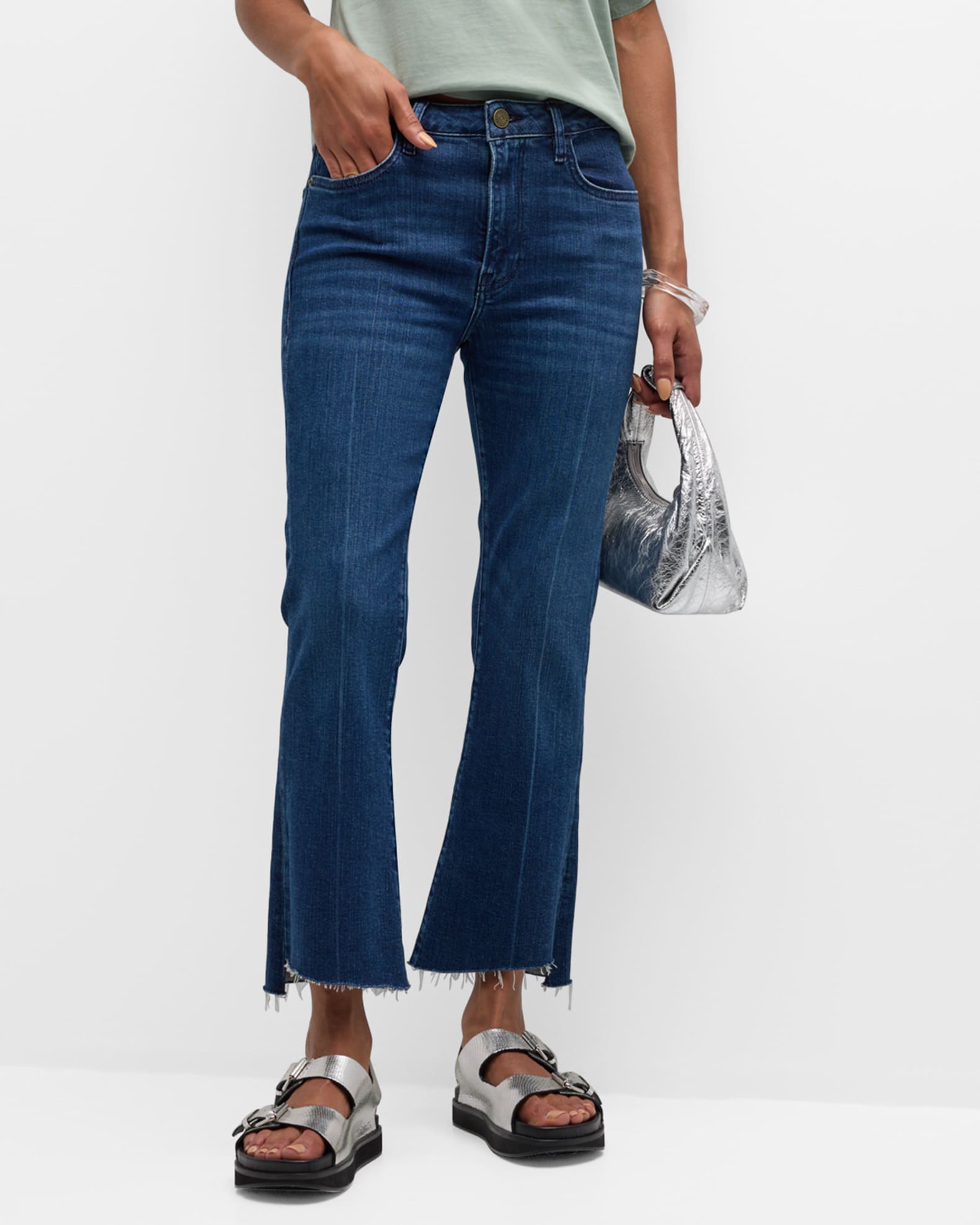 FRAME Le Crop Mini Boot Jeans | Neiman Marcus