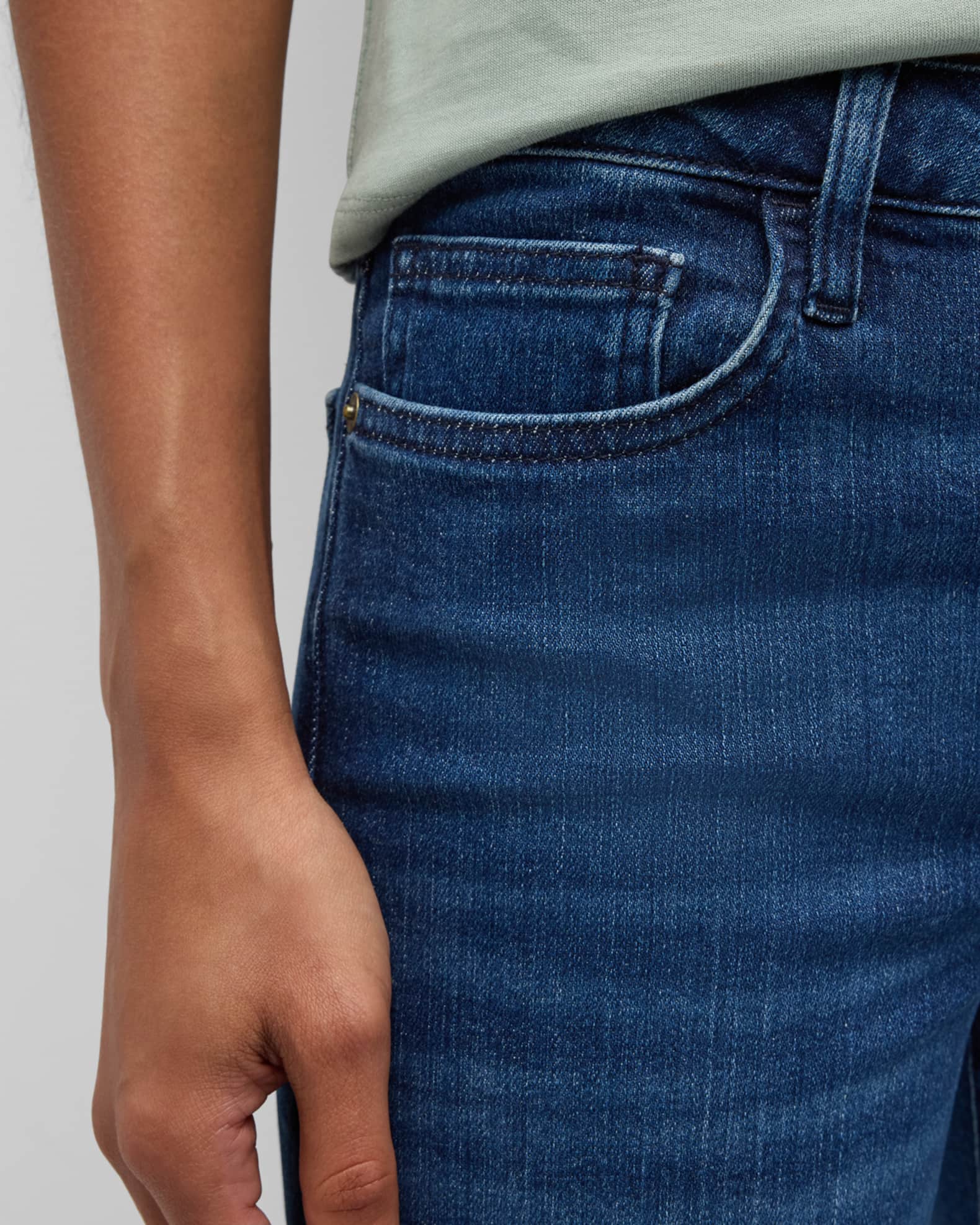 Le Crop Mini Boot Jeans | Neiman Marcus