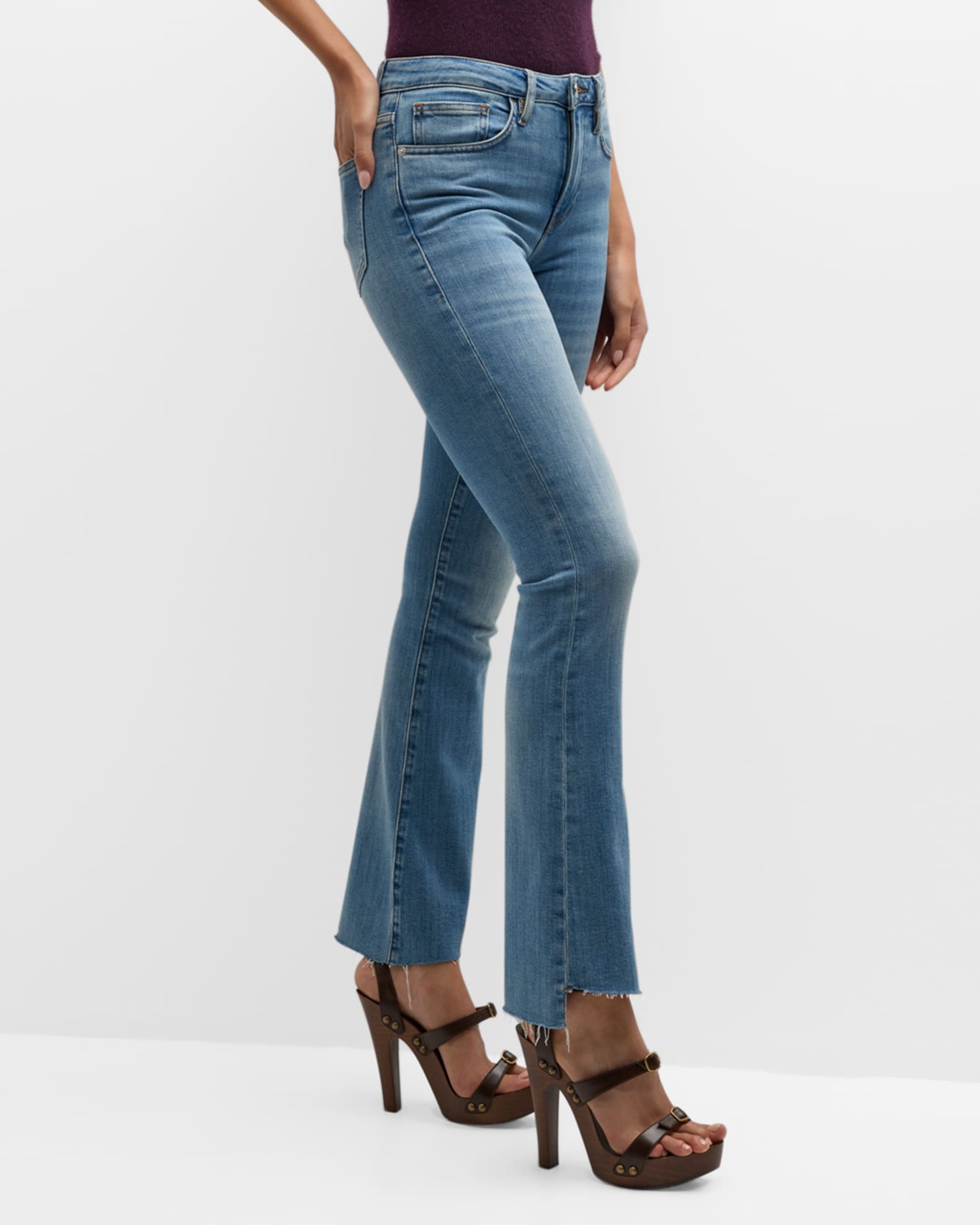 FRAME Le Crop Mini Boot Jeans | Neiman Marcus