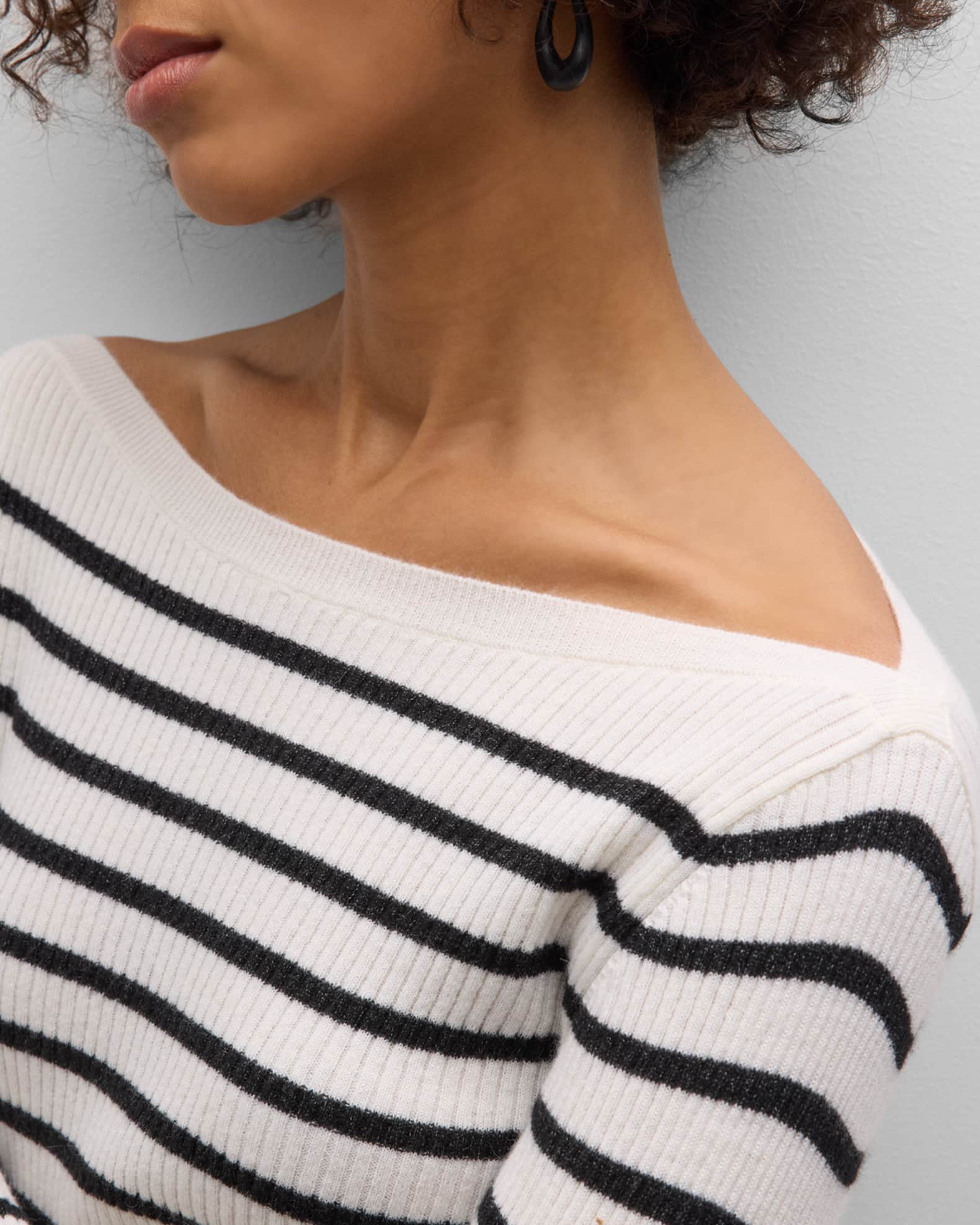 FRAME Striped Boatneck Sweater | Neiman Marcus