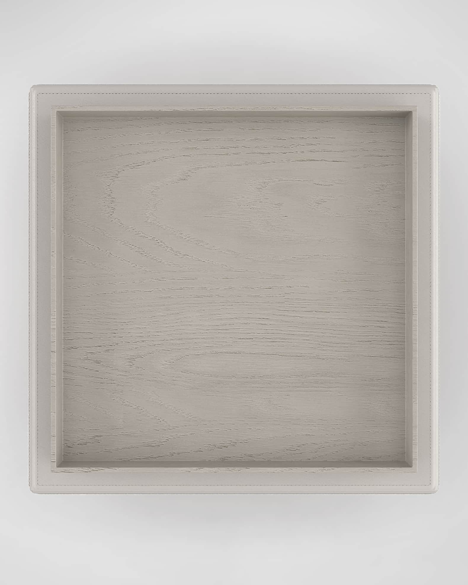 Kelly Hoppen x Caracole Bindi Leather Side Table | Neiman Marcus