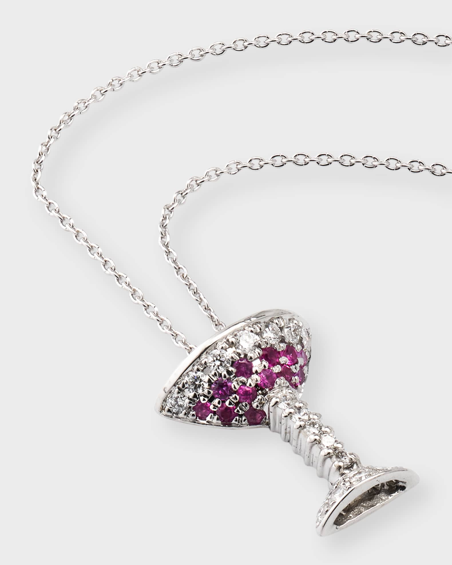 Roberto Coin 18K White Gold Cosmo Glass Pendant Necklace | Neiman Marcus