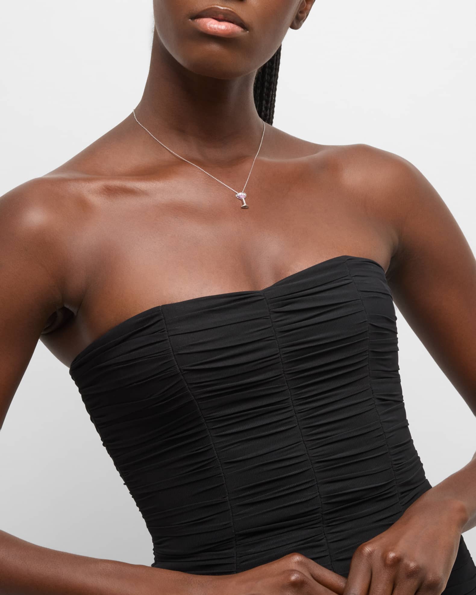 Roberto Coin 18K White Gold Cosmo Glass Pendant Necklace | Neiman Marcus