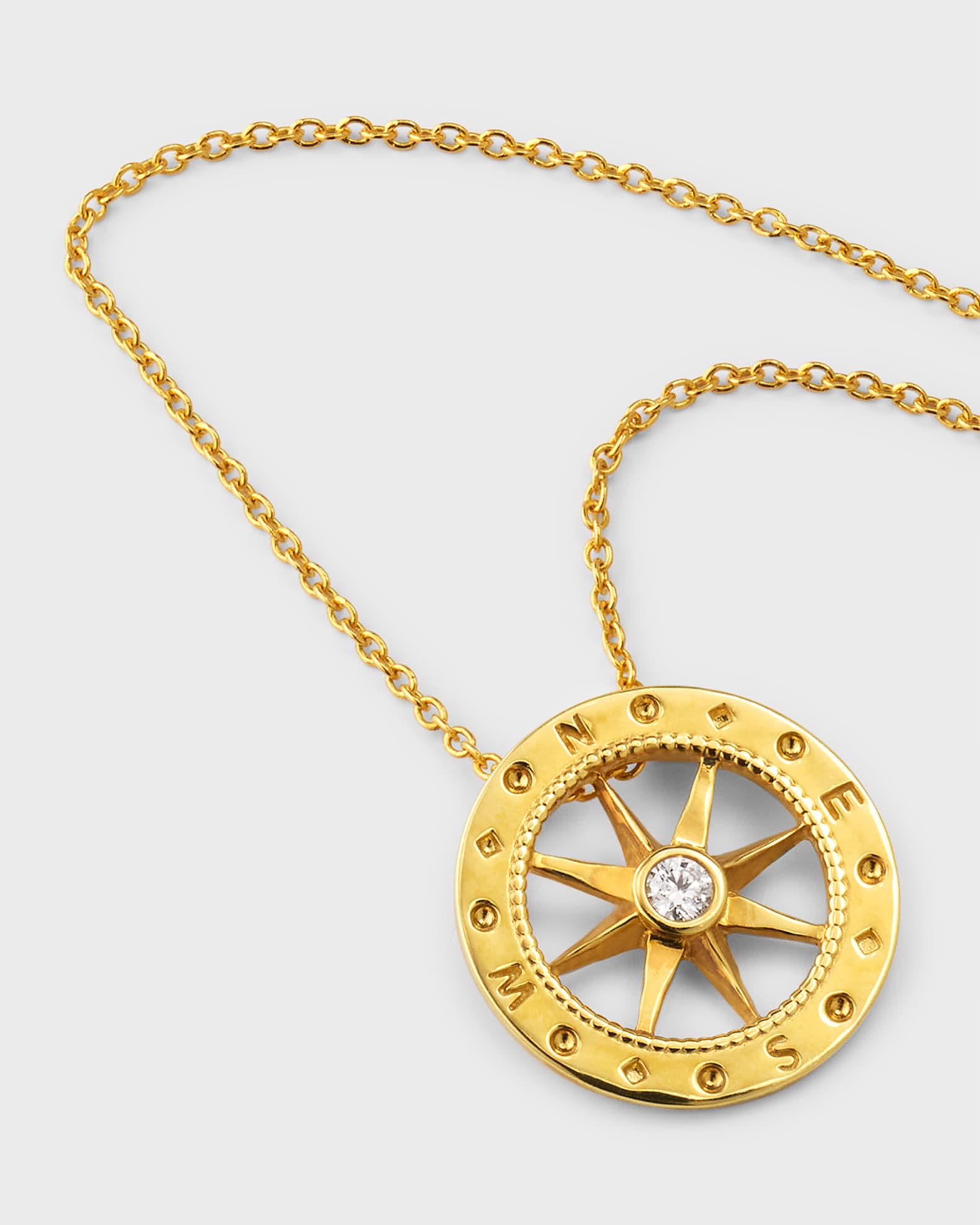 Roberto Coin 18K Yellow Gold Compass Necklace | Neiman Marcus