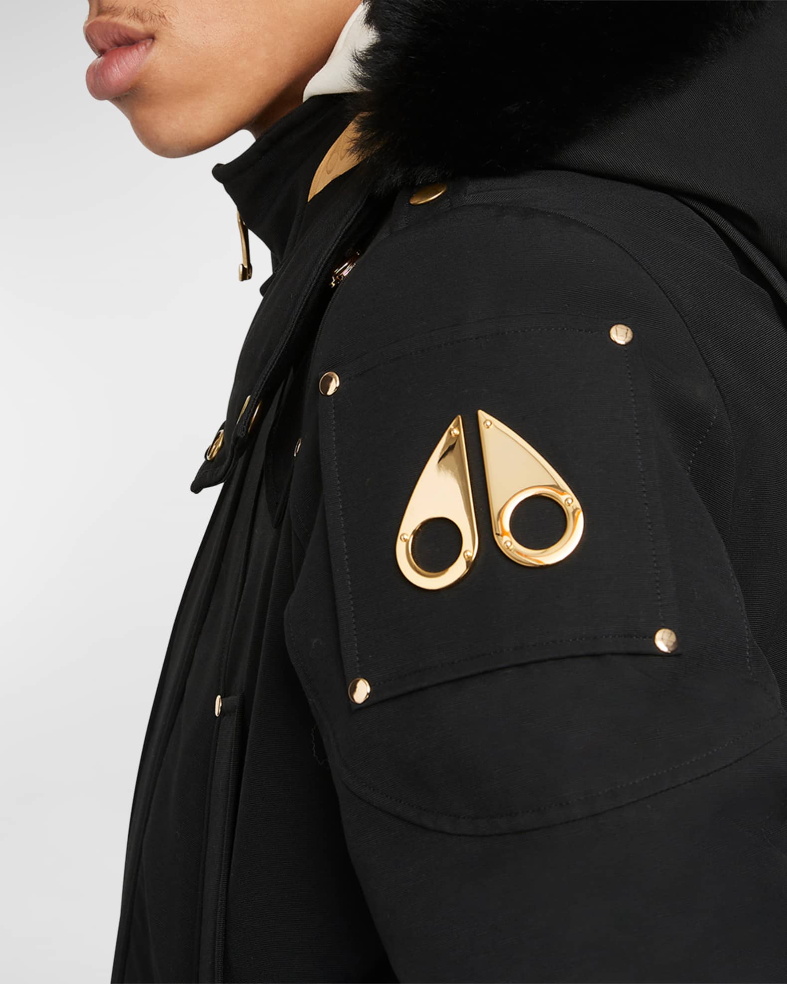 Moose Knuckles Men's Stag Lake Parka with Shearling | Neiman Marcus