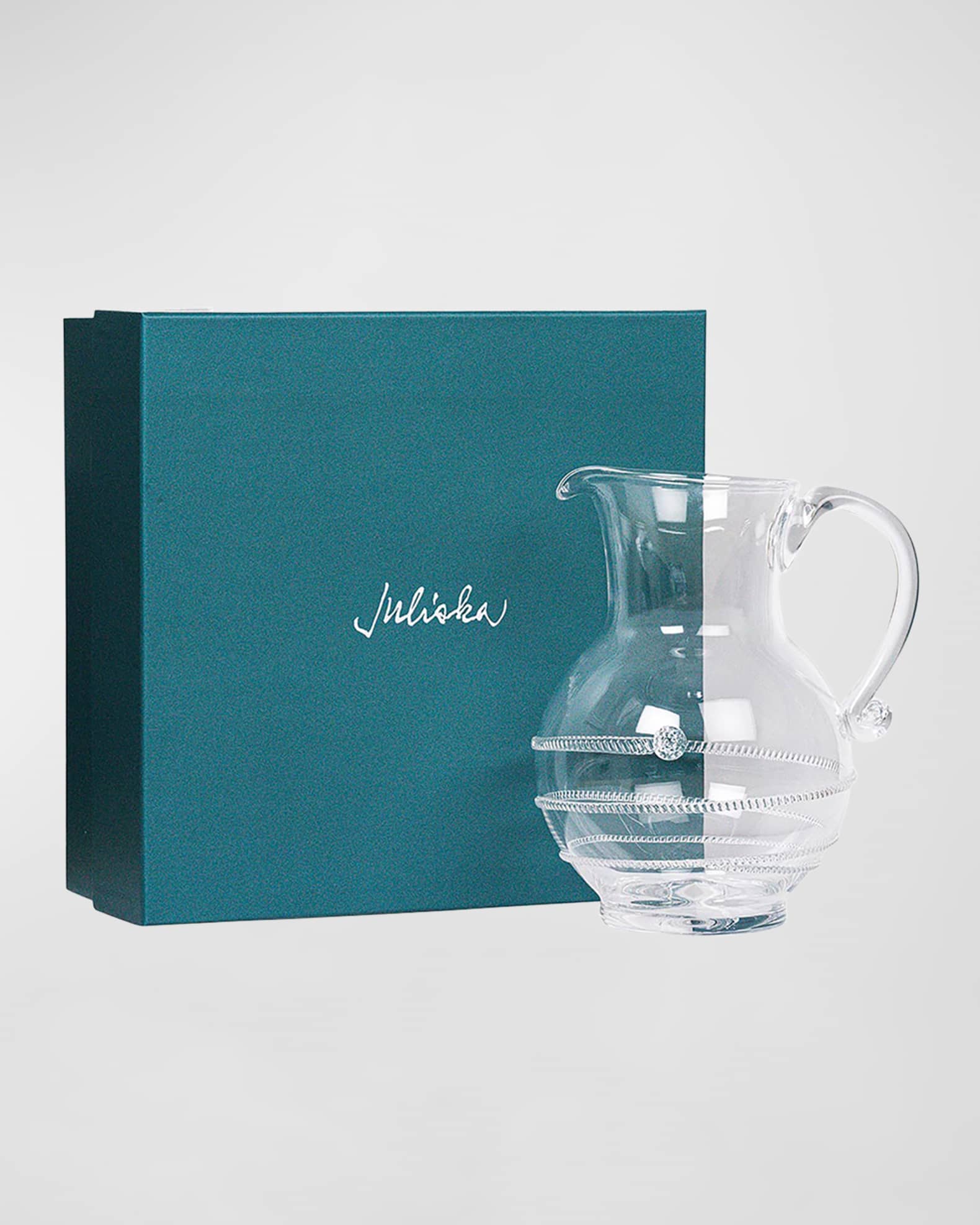 Juliska Amalia Glass Round Pitcher | Neiman Marcus