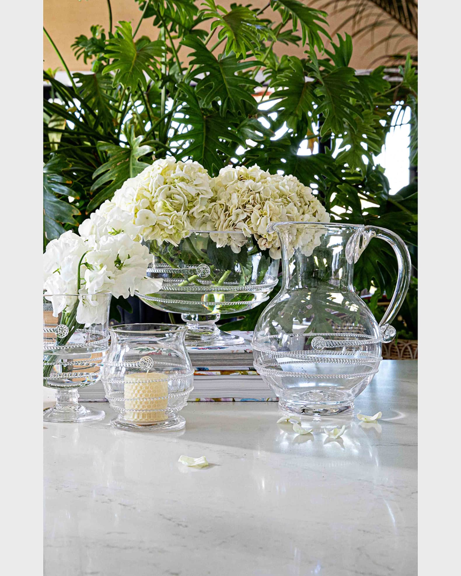 Juliska Amalia Glass Round Pitcher | Neiman Marcus