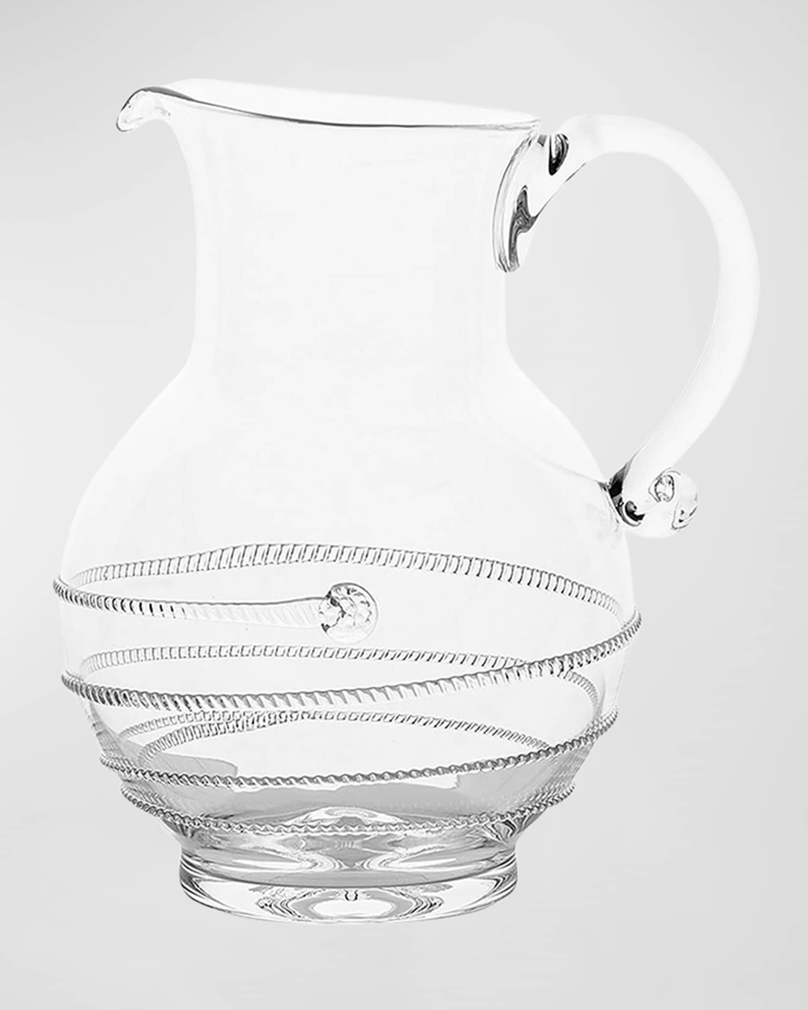 Juliska Amalia Glass Round Pitcher | Neiman Marcus