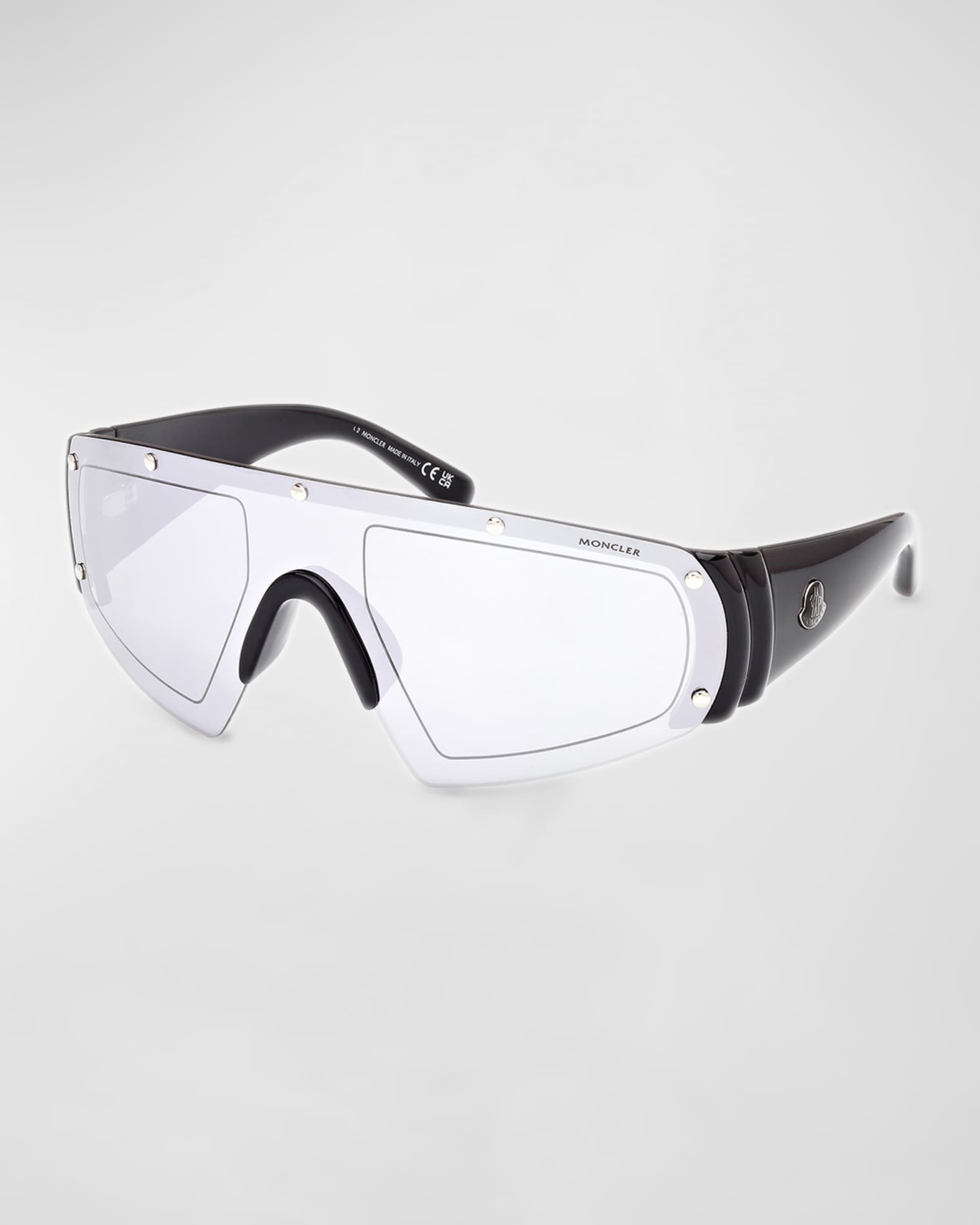 Moncler Men's Cycliste Plastic Shield Sunglasses | Neiman Marcus