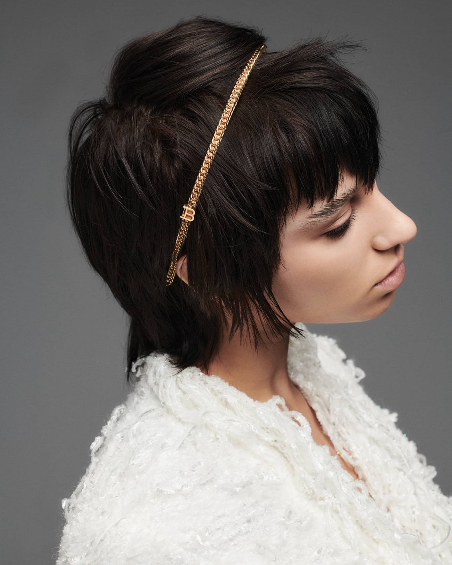 Balmain Hair Pont Des Arts Small Gold Chain Headband | Neiman Marcus