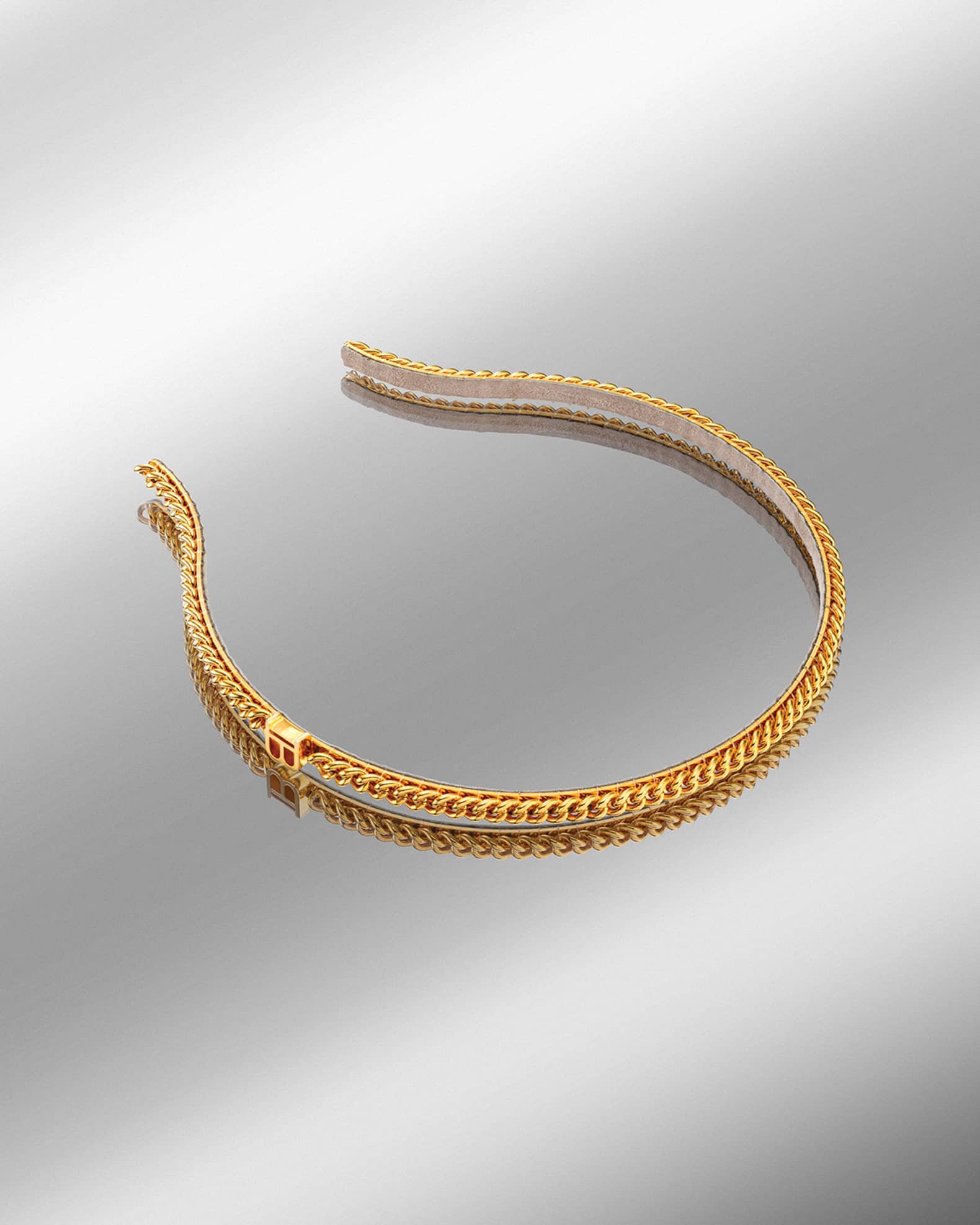 Balmain Hair Pont Des Arts Small Gold Chain Headband | Neiman Marcus