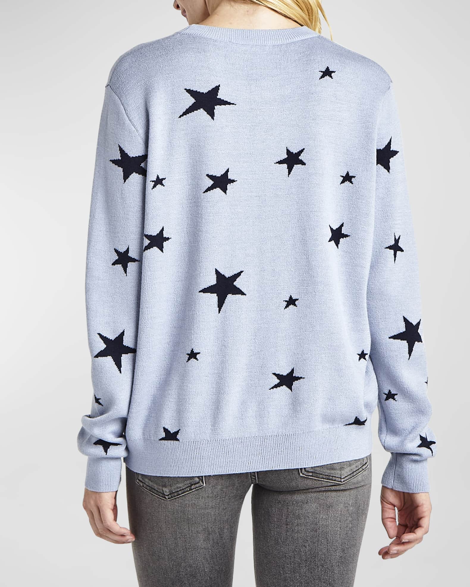 Splendid Natalie Drop-Shoulder Star Sweater | Neiman Marcus