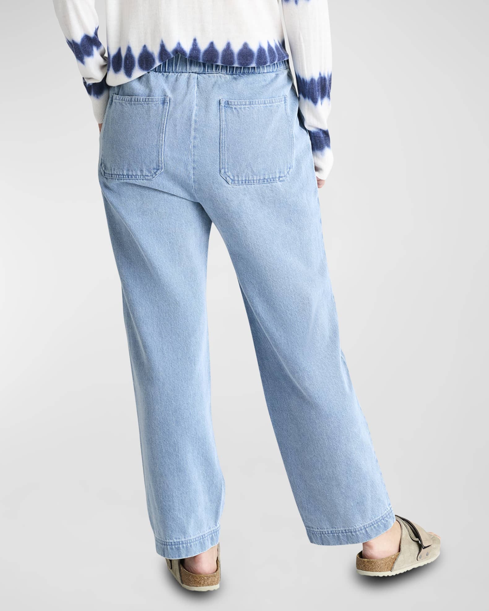 Splendid Angela Relaxed Straight-Leg Denim Pants | Neiman Marcus