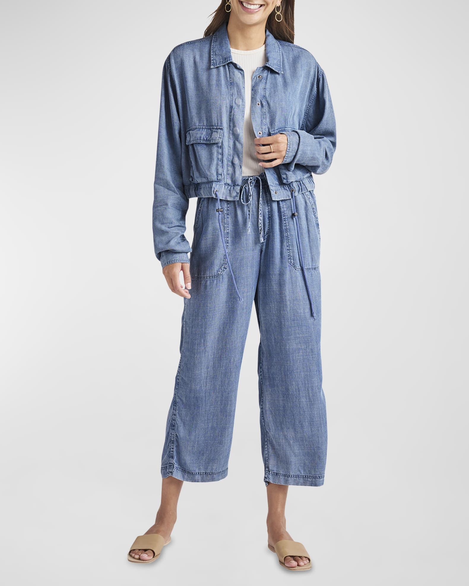 Splendid Breck Chambray Denim Jacket | Neiman Marcus