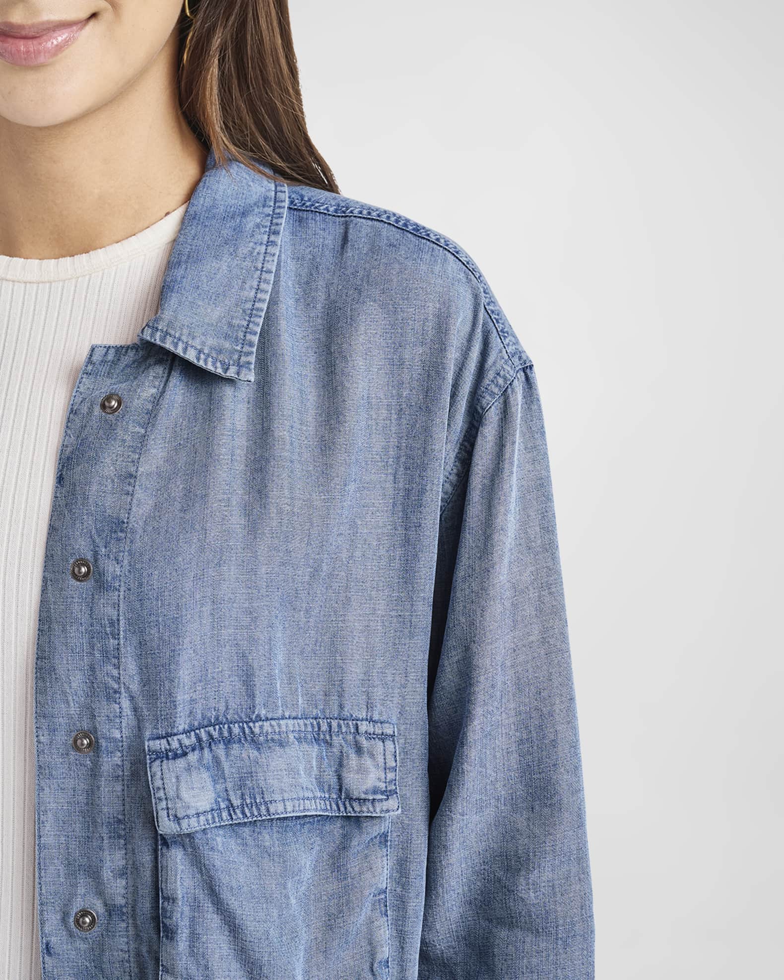 Splendid Breck Chambray Denim Jacket | Neiman Marcus