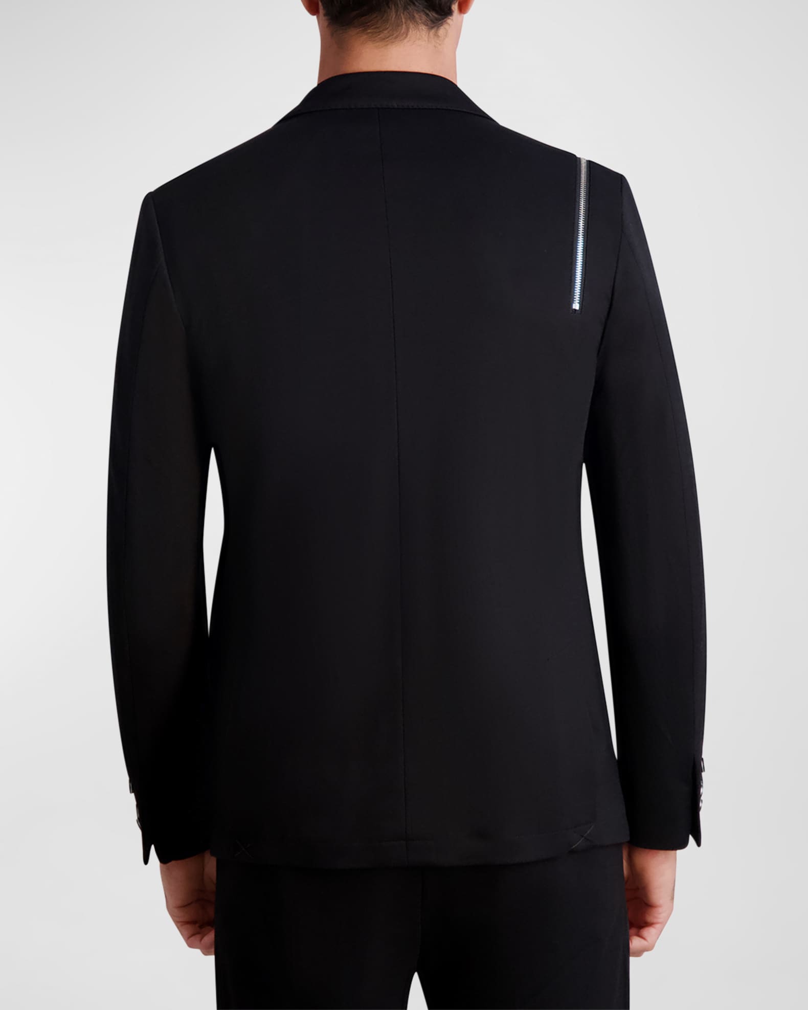 Karl Lagerfeld Paris White Label Men's Solid Blazer with Shoulder ...