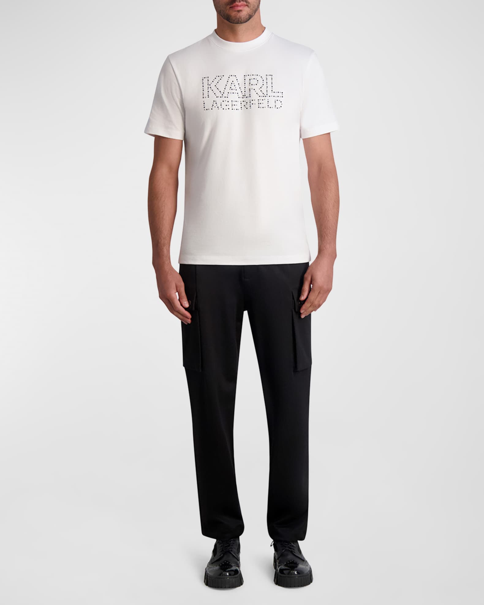 Karl Lagerfeld Paris White Label Men's Straight Cargo Pants | Neiman Marcus