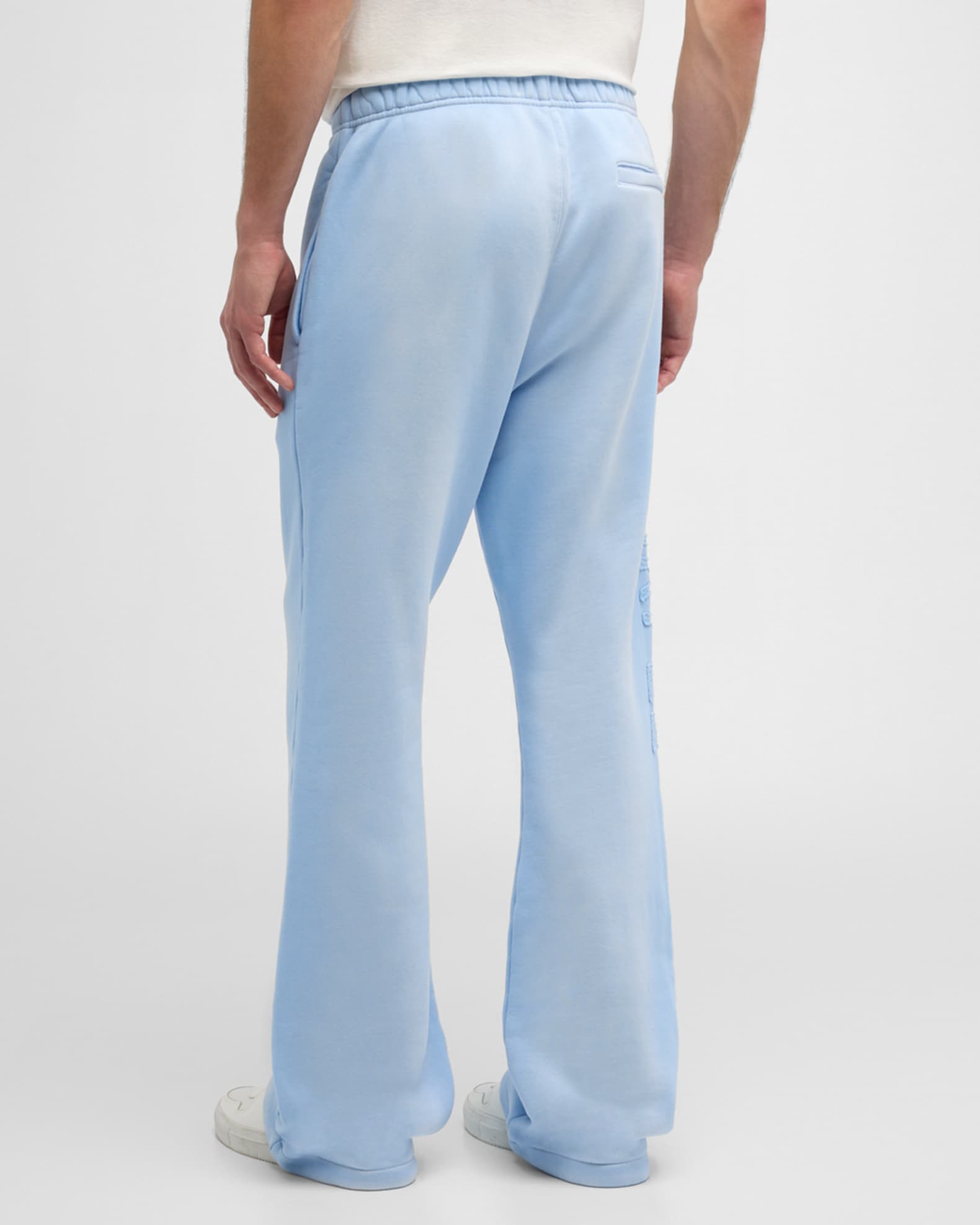 PURPLE Men's Fleece Flared Sweatpants | Neiman Marcus