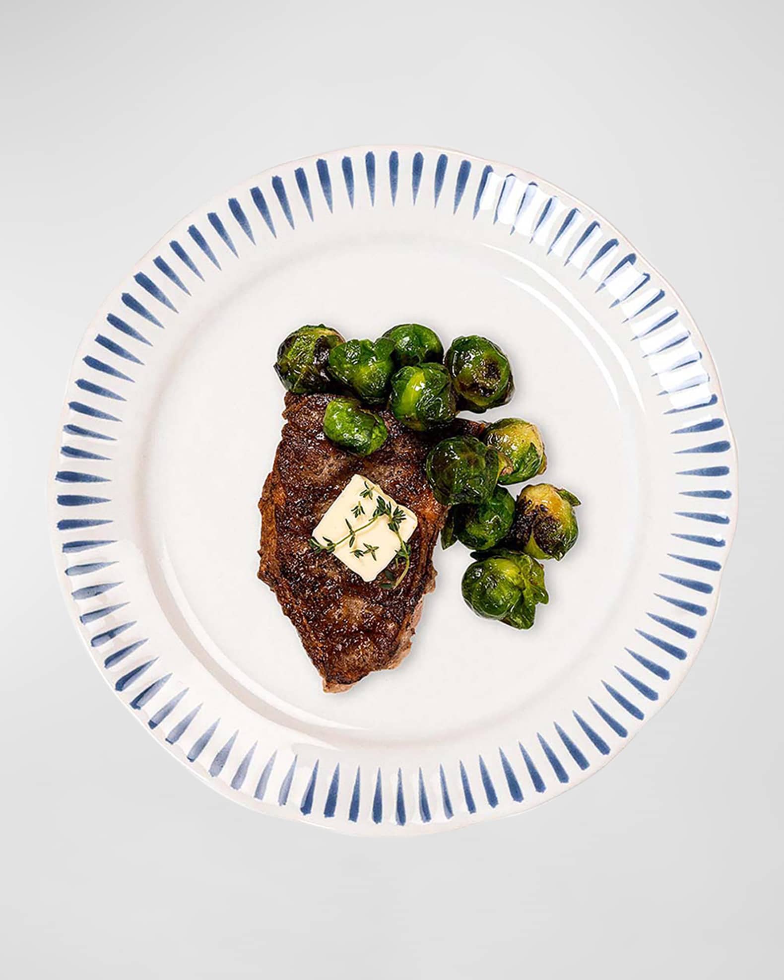 Sitio Stripe Delft Blue Dinnerware Collection | Neiman Marcus