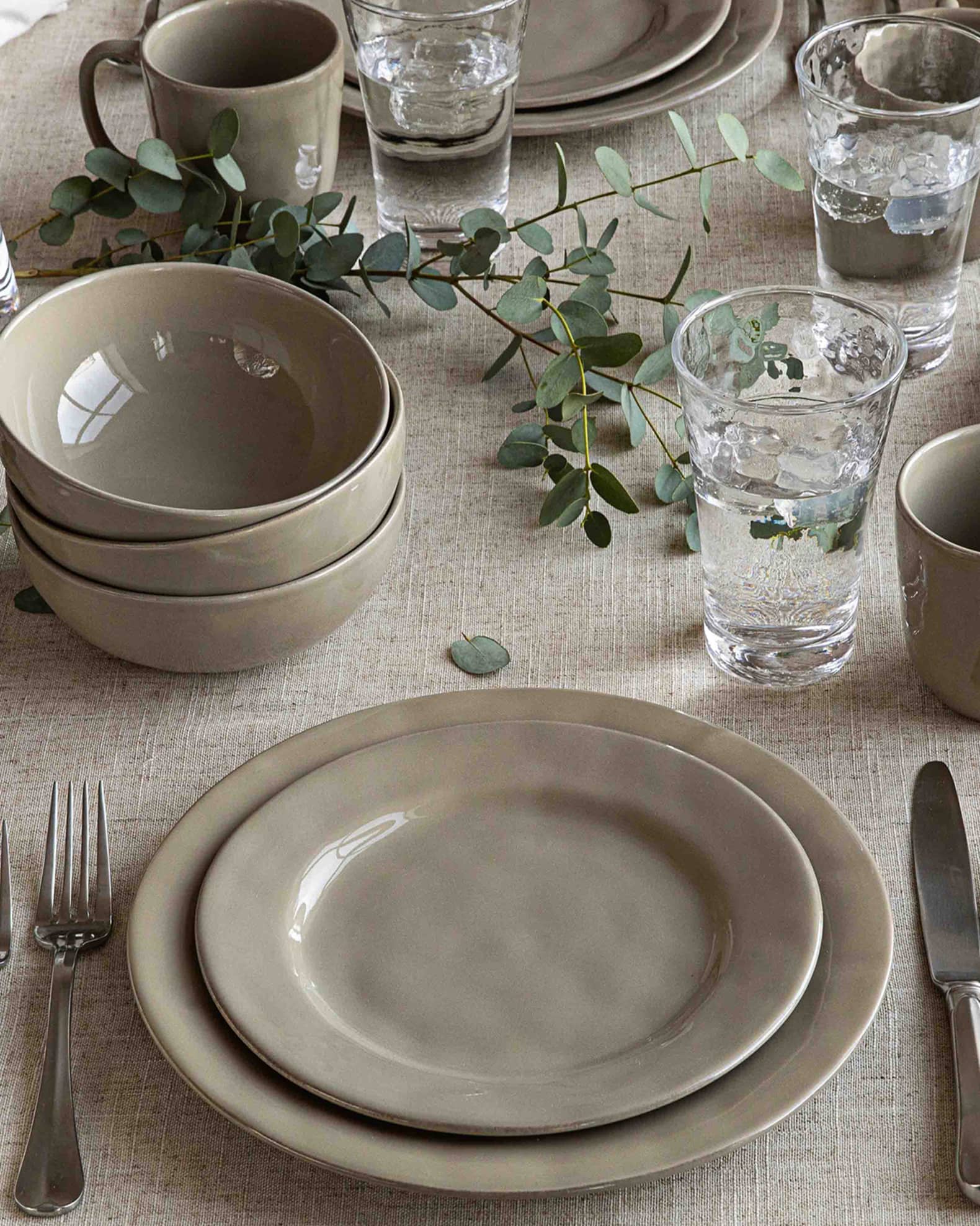 Juliska Puro Taupe 16-Piece Dinnerware Set | Neiman Marcus