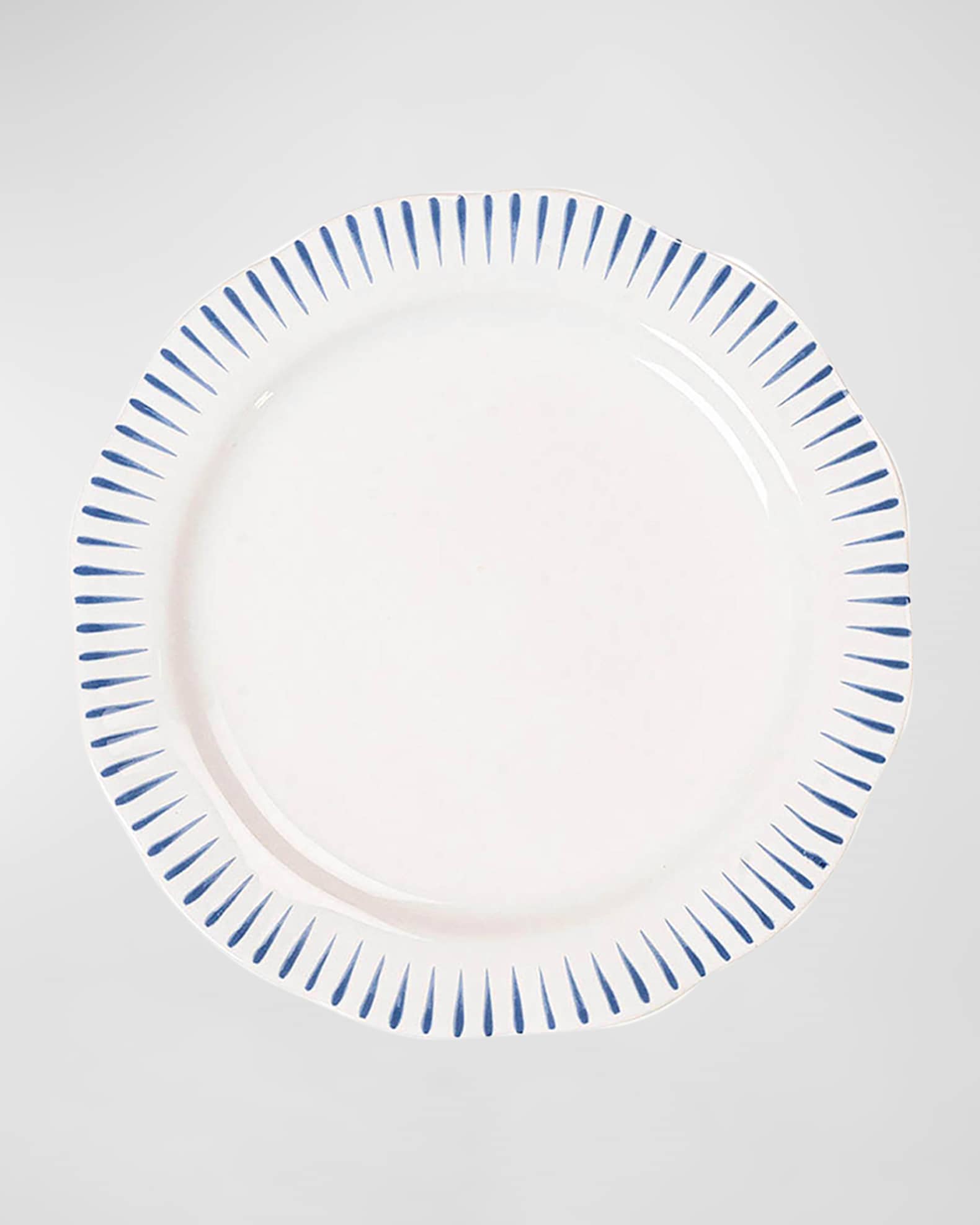 Juliska Sitio Stripe Delft Blue Dessert/Salad Plate | Neiman Marcus