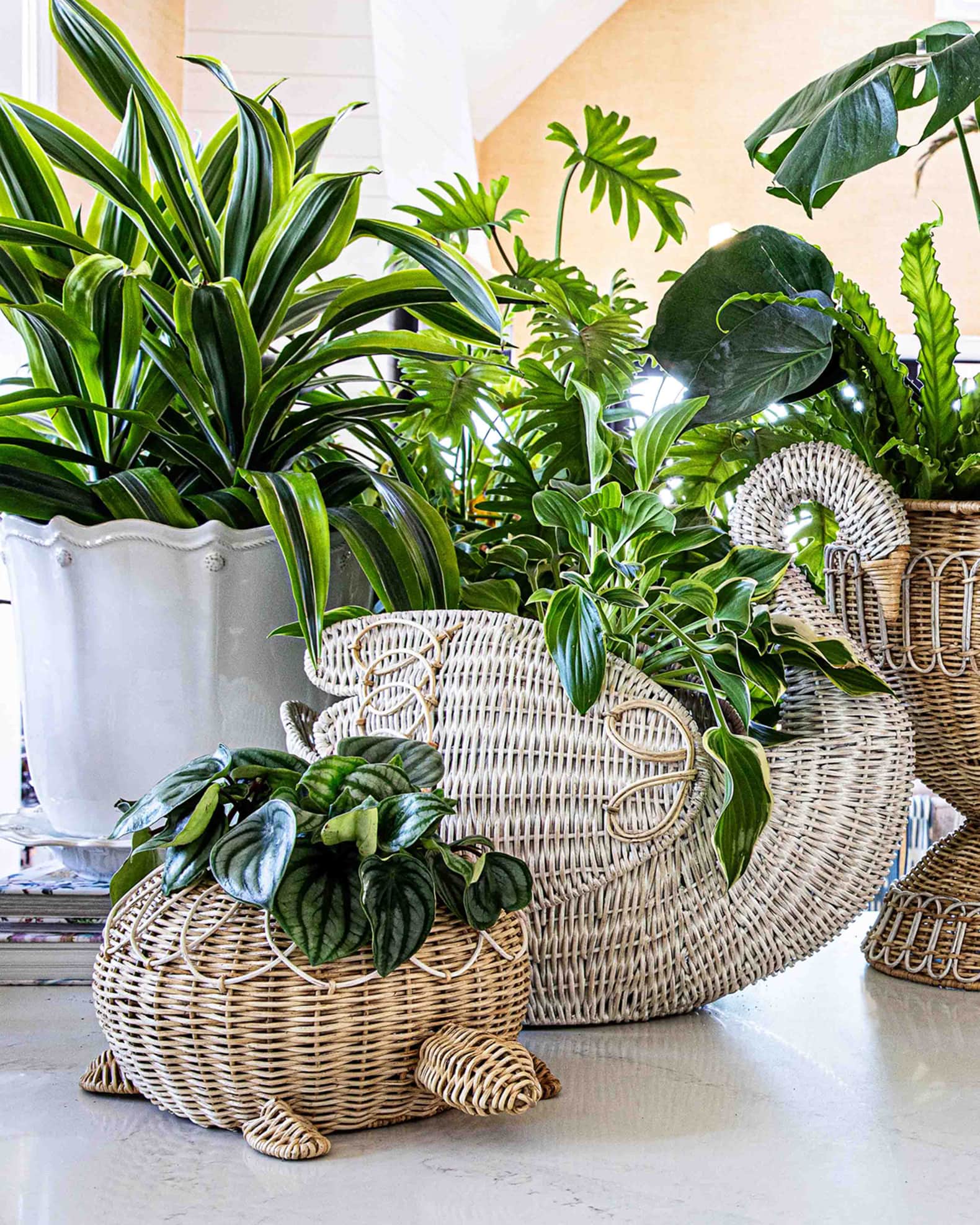 Juliska Provence Turtle Rattan Bowl | Neiman Marcus