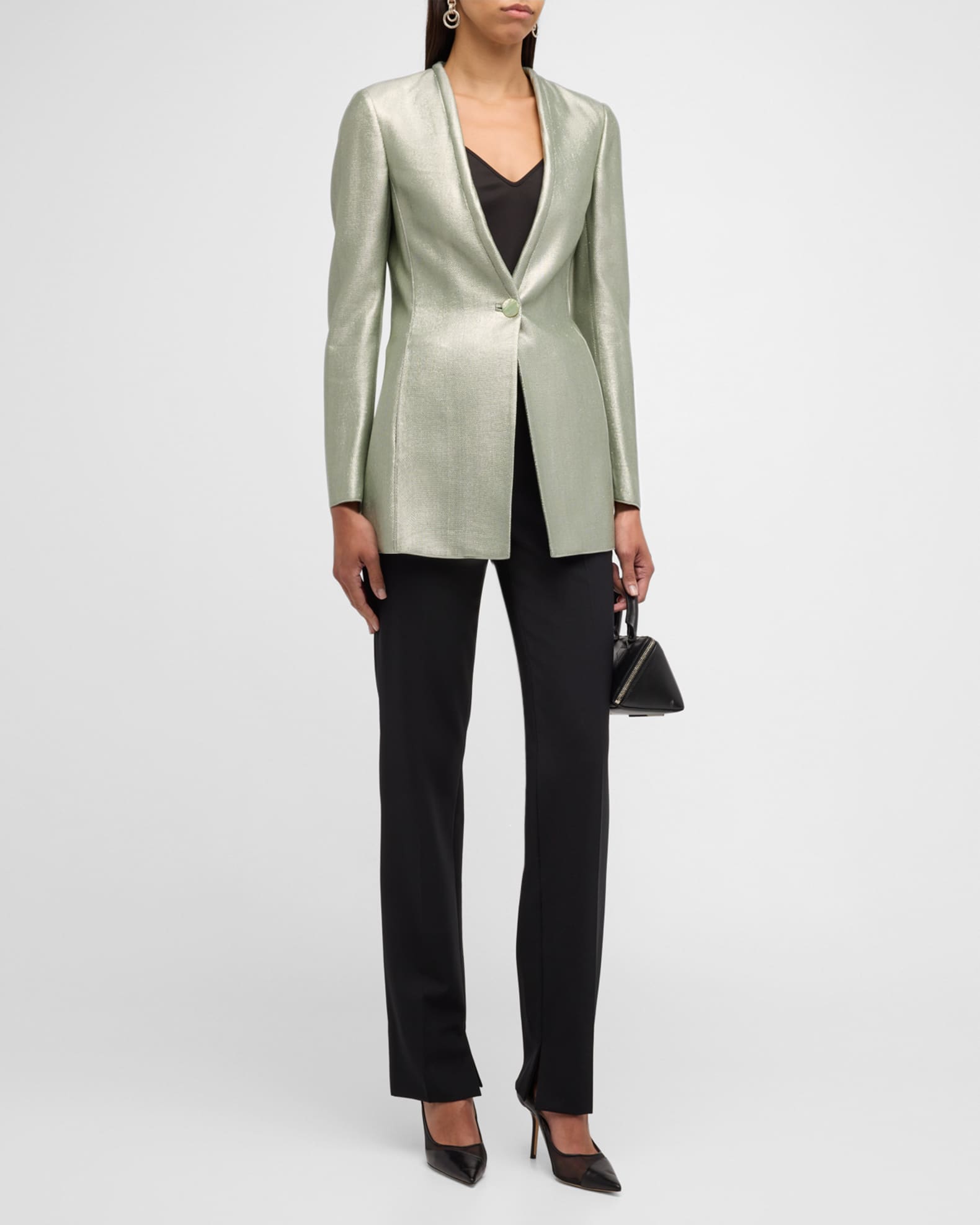 Textured Metallic Suit | Neiman Marcus