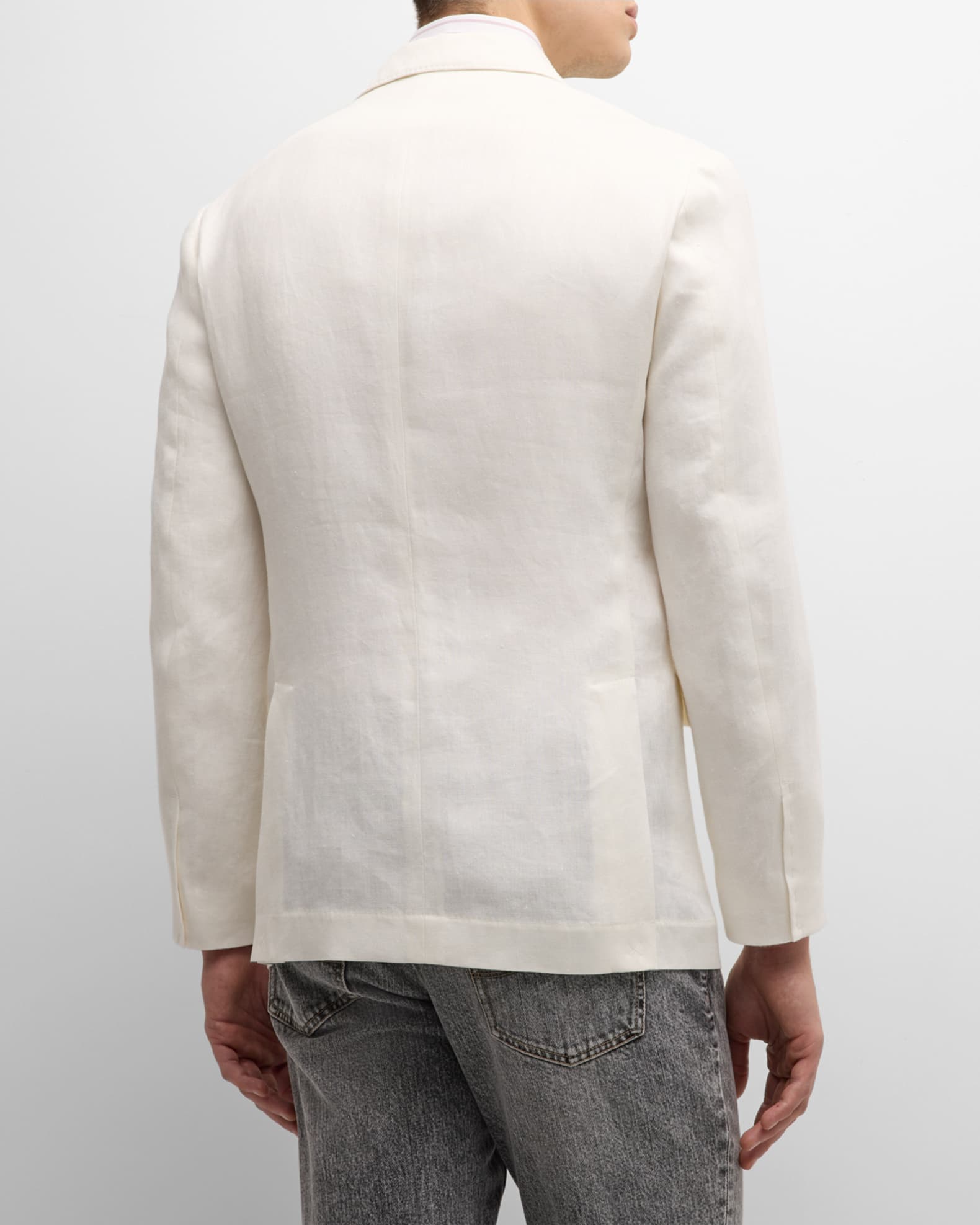 Brunello Cucinelli Men's Exclusive Linen Sport Jacket | Neiman Marcus