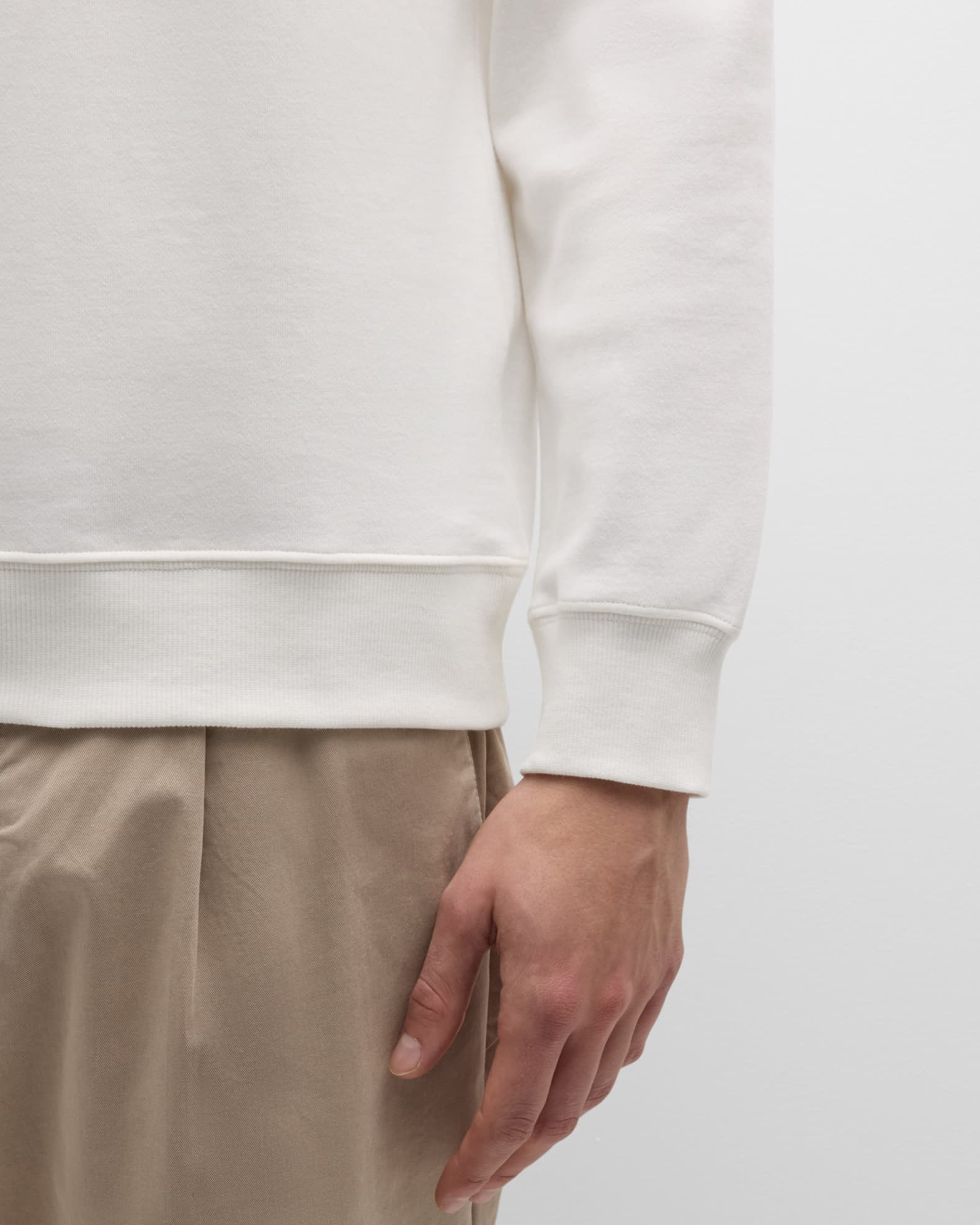 Brunello Cucinelli Men's Embroidered Logo Crewneck Sweatshirt | Neiman ...
