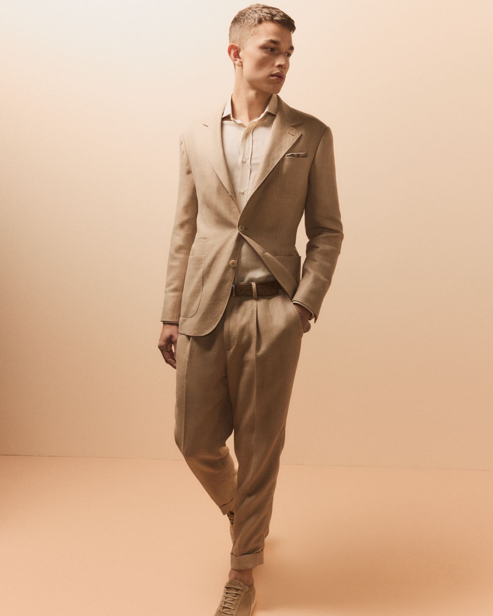 Brunello Cucinelli Men's Exclusive Diagonal Suit | Neiman Marcus