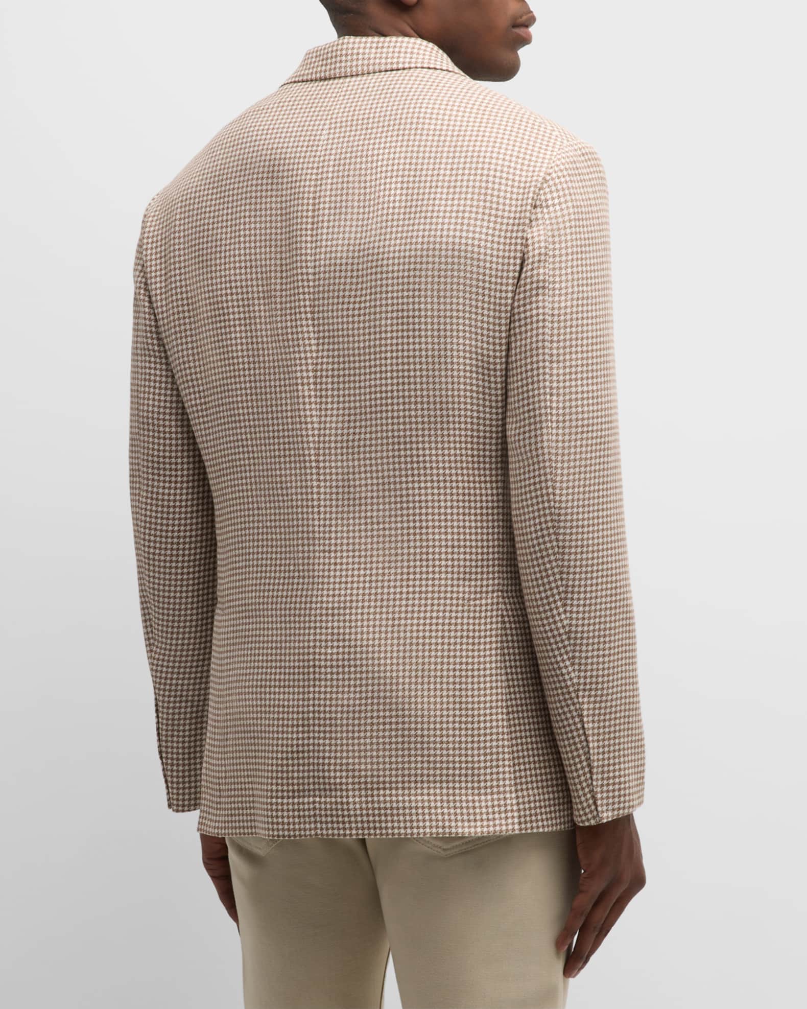 Brunello Cucinelli Men's Houndstooth Two-Button Sport Coat | Neiman Marcus