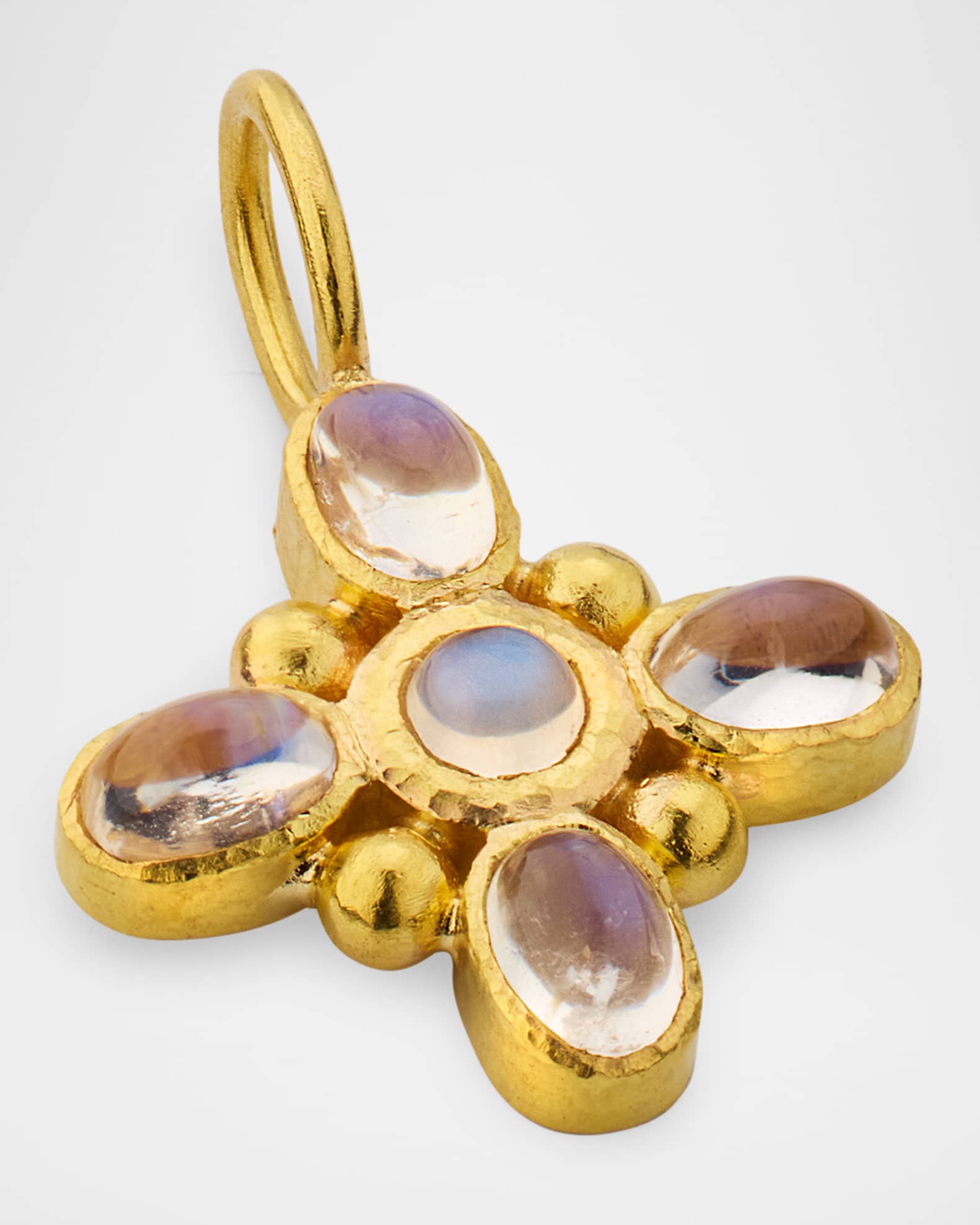 Elizabeth Locke 19K Moonstone Clover Pendant | Neiman Marcus