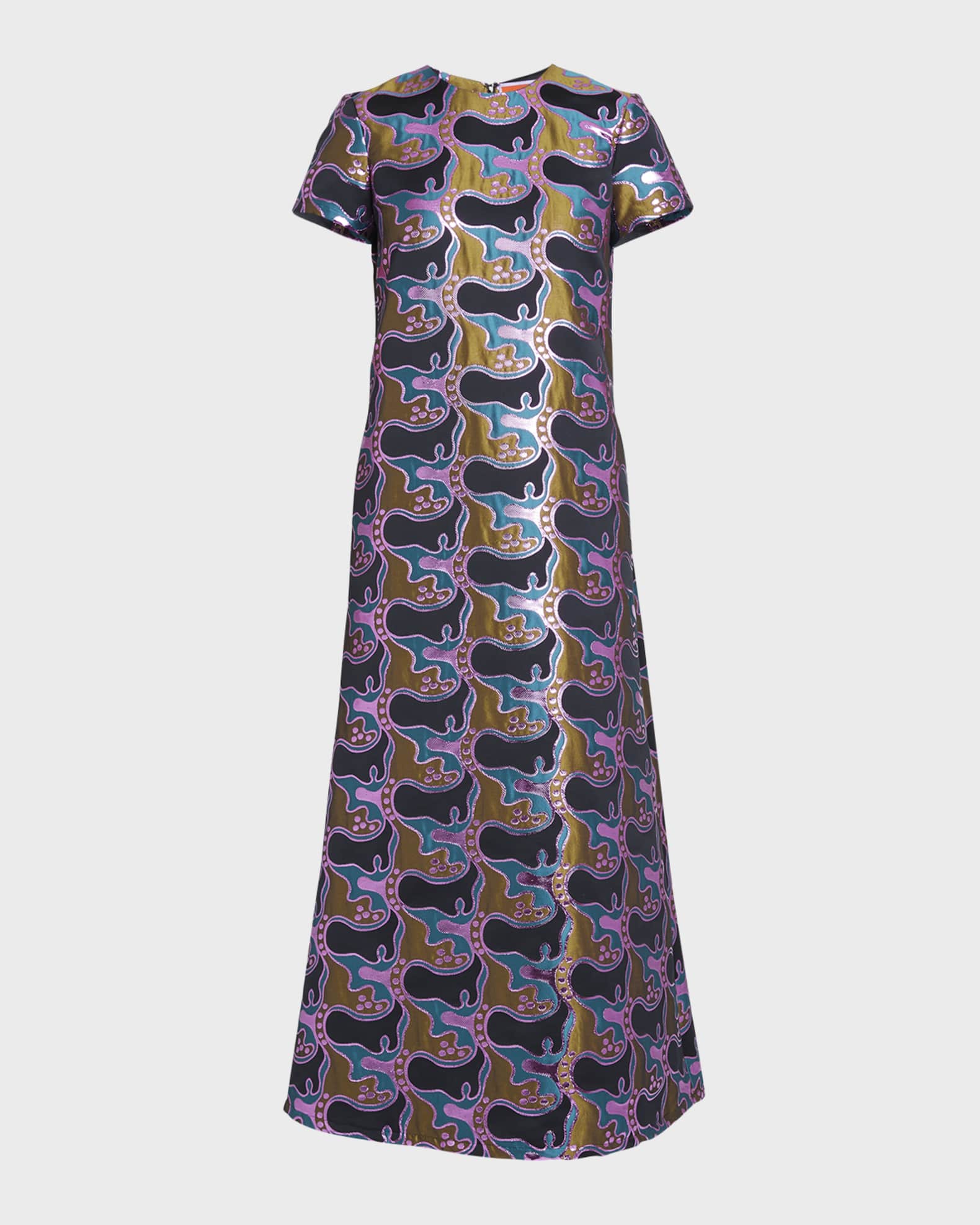 La DoubleJ Iconic Jacquard Swing Dress | Neiman Marcus