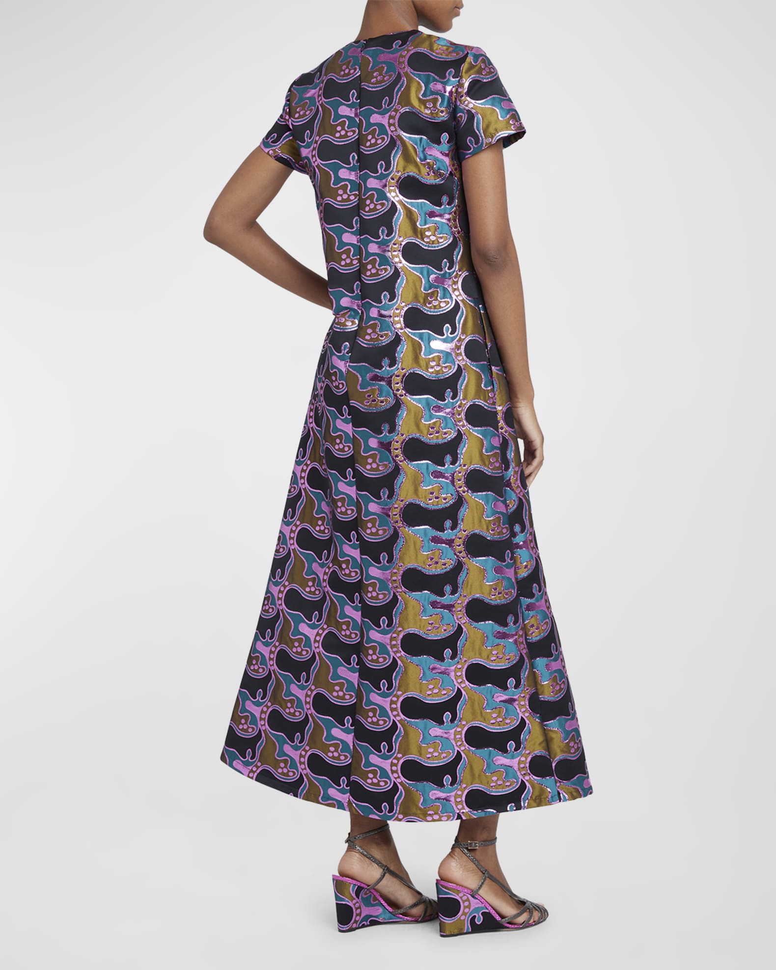 La DoubleJ Iconic Jacquard Swing Dress | Neiman Marcus