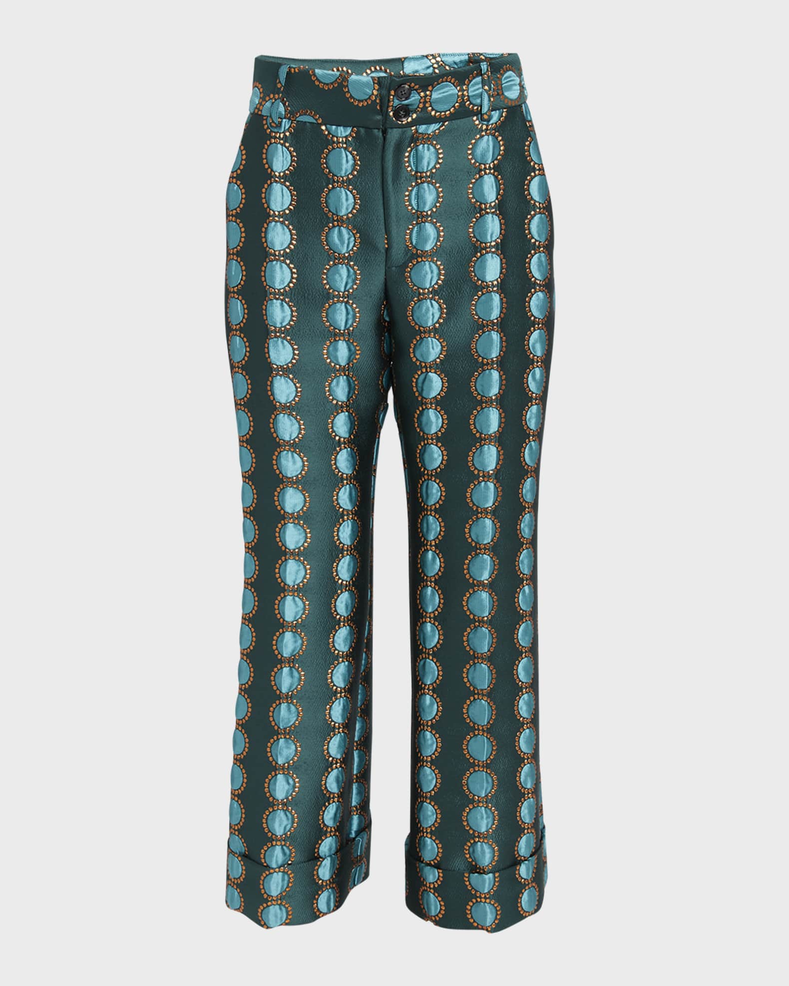 La DoubleJ Hendrix Embellished Jacquard Pants | Neiman Marcus