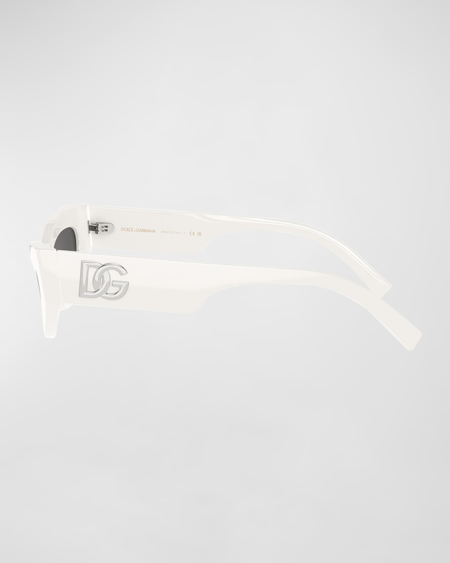 Dolce&Gabbana DG Logo Acetate Cat-Eye Sunglasses | Neiman Marcus