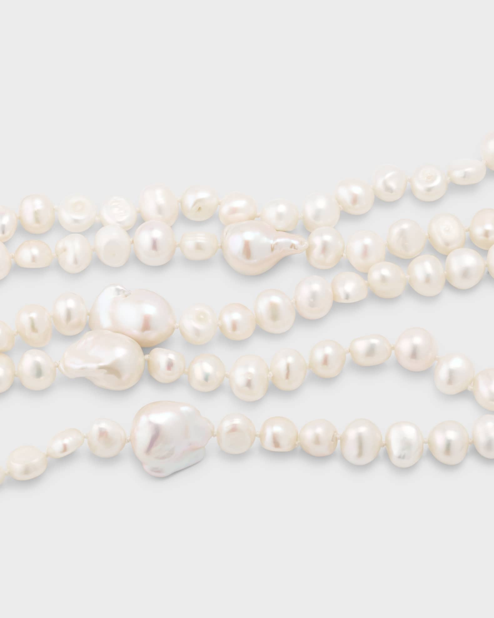 NEST Jewelry Baroque Pearl Long Strand Necklace | Neiman Marcus