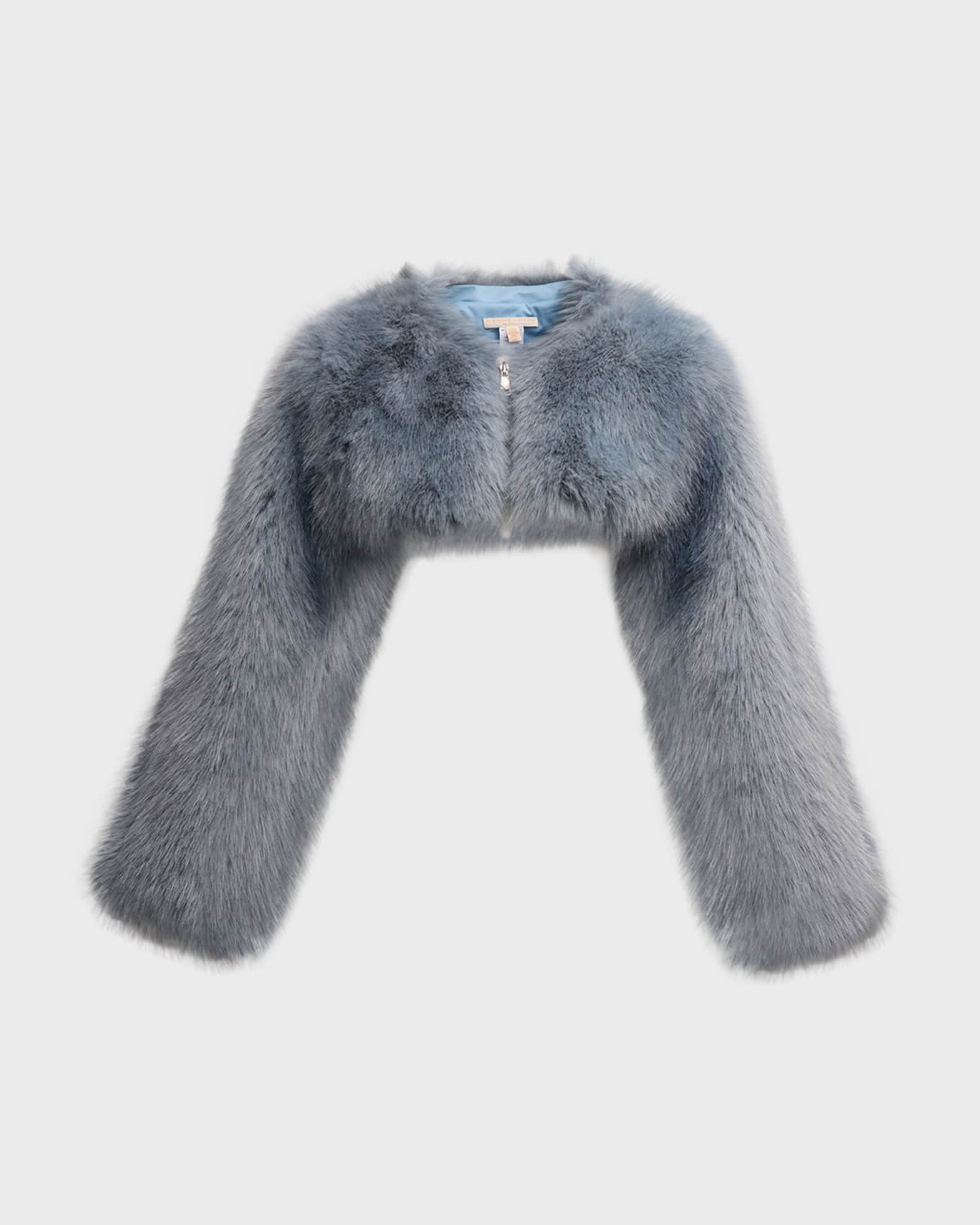 Adrienne Landau Faux Fur Short Jacket | Neiman Marcus
