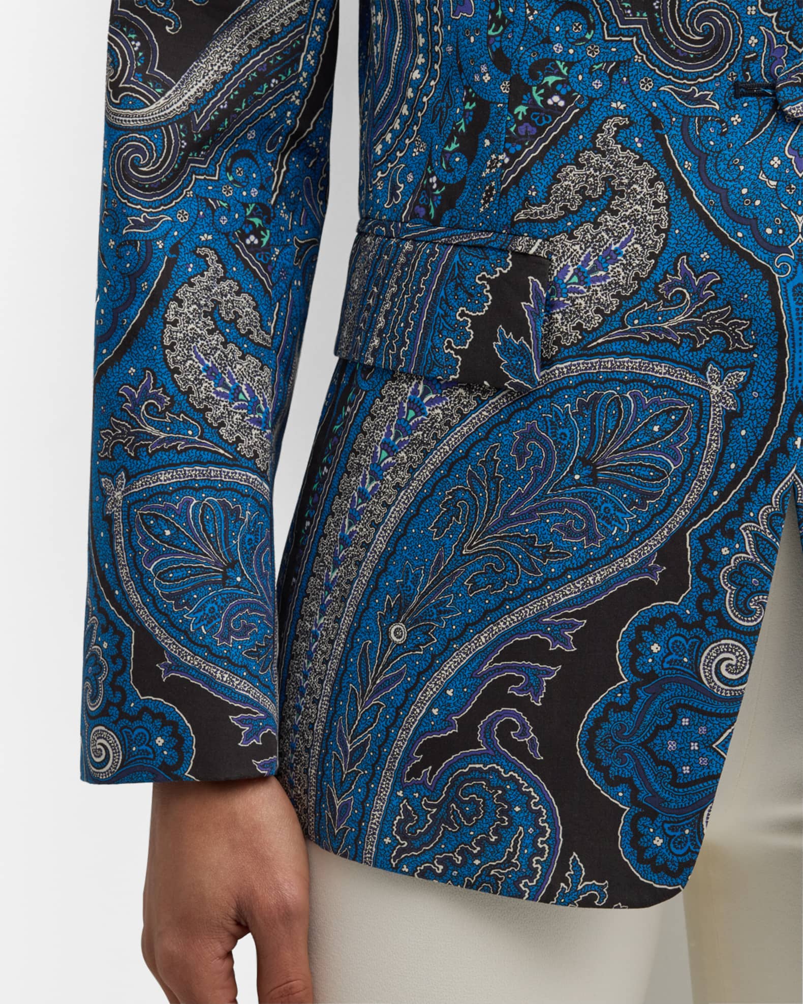 Kobi Halperin Kinsley Single-Button Paisley-Print Jacket | Neiman Marcus